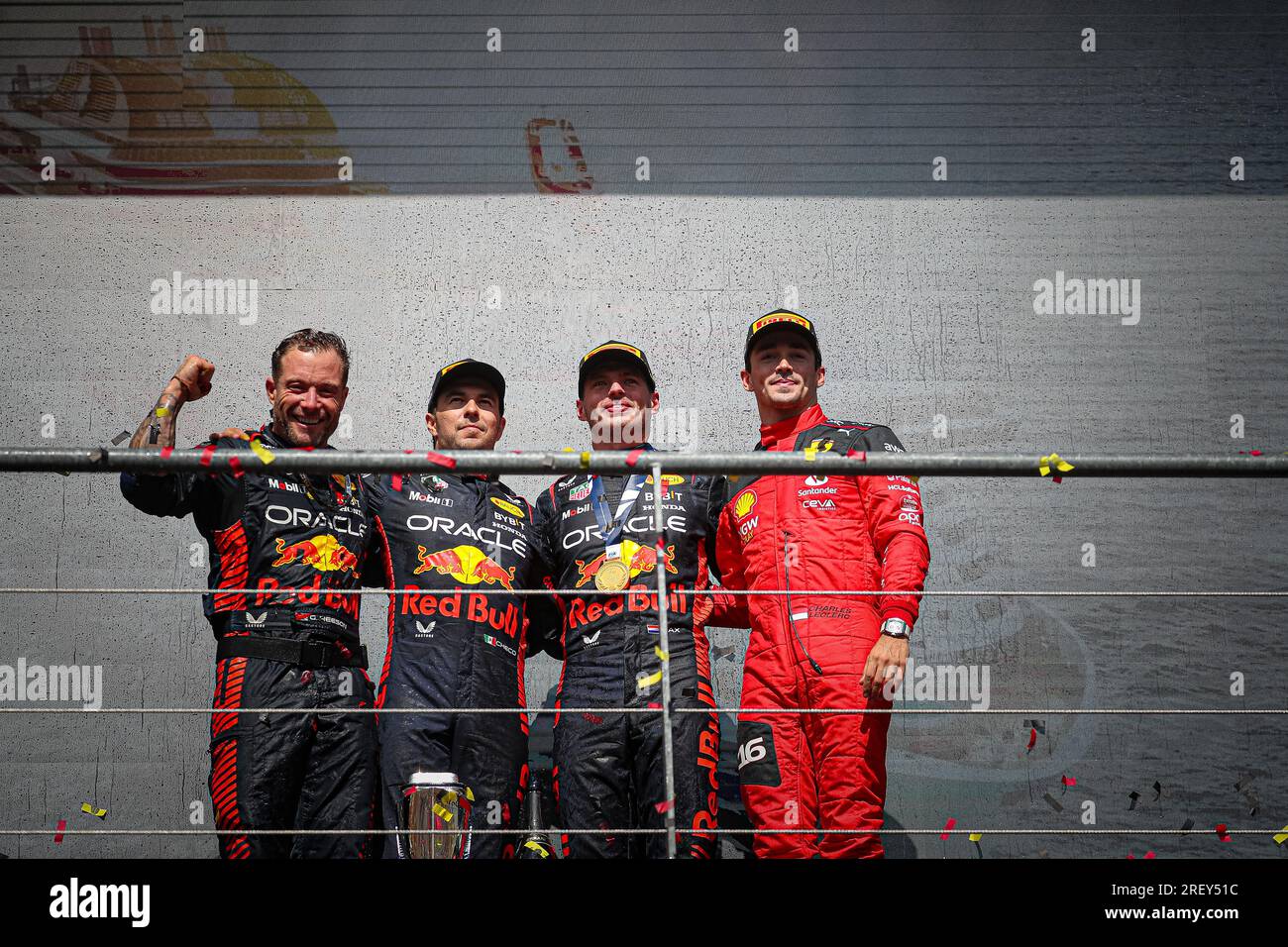 Podium of the race during the Belgian GP, Spa-Francorchamps 27-30 July ...