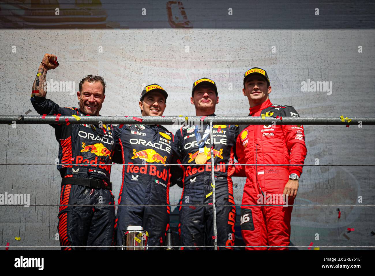 Podium of the race during the Belgian GP, Spa-Francorchamps 27-30 July ...