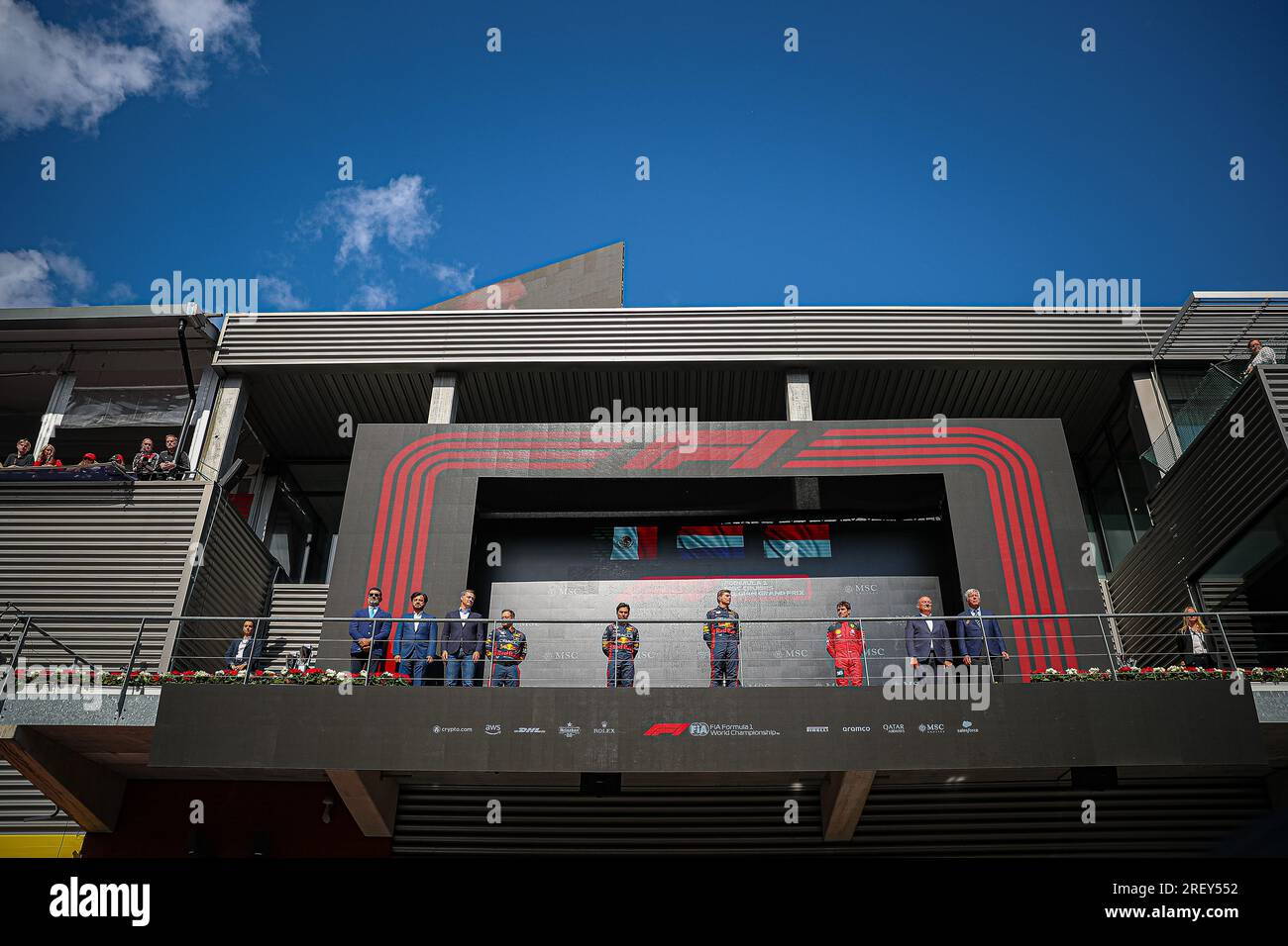 Podium of the race during the Belgian GP, Spa-Francorchamps 27-30 July ...