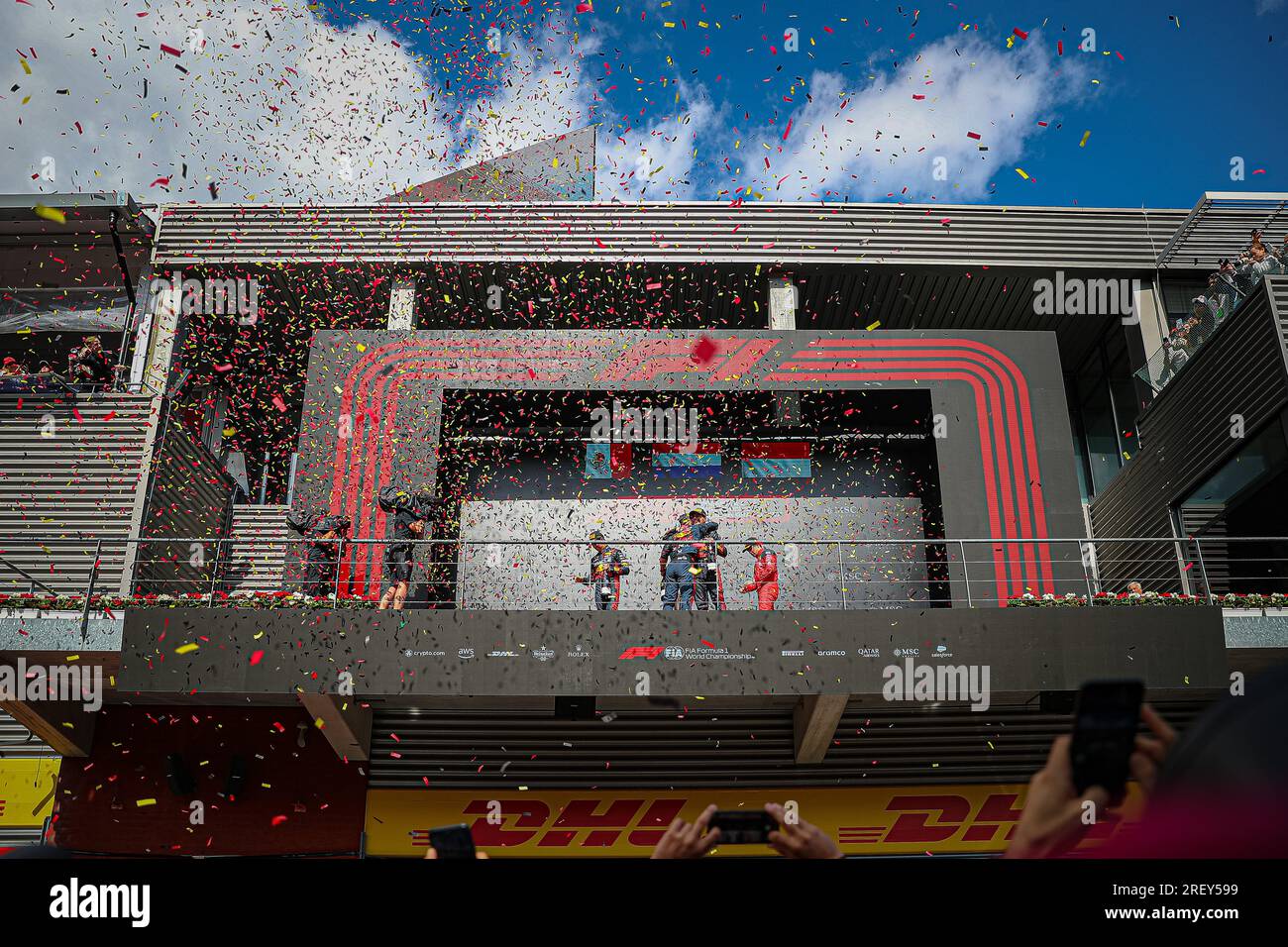 Podium of the race during the Belgian GP, Spa-Francorchamps 27-30 July ...