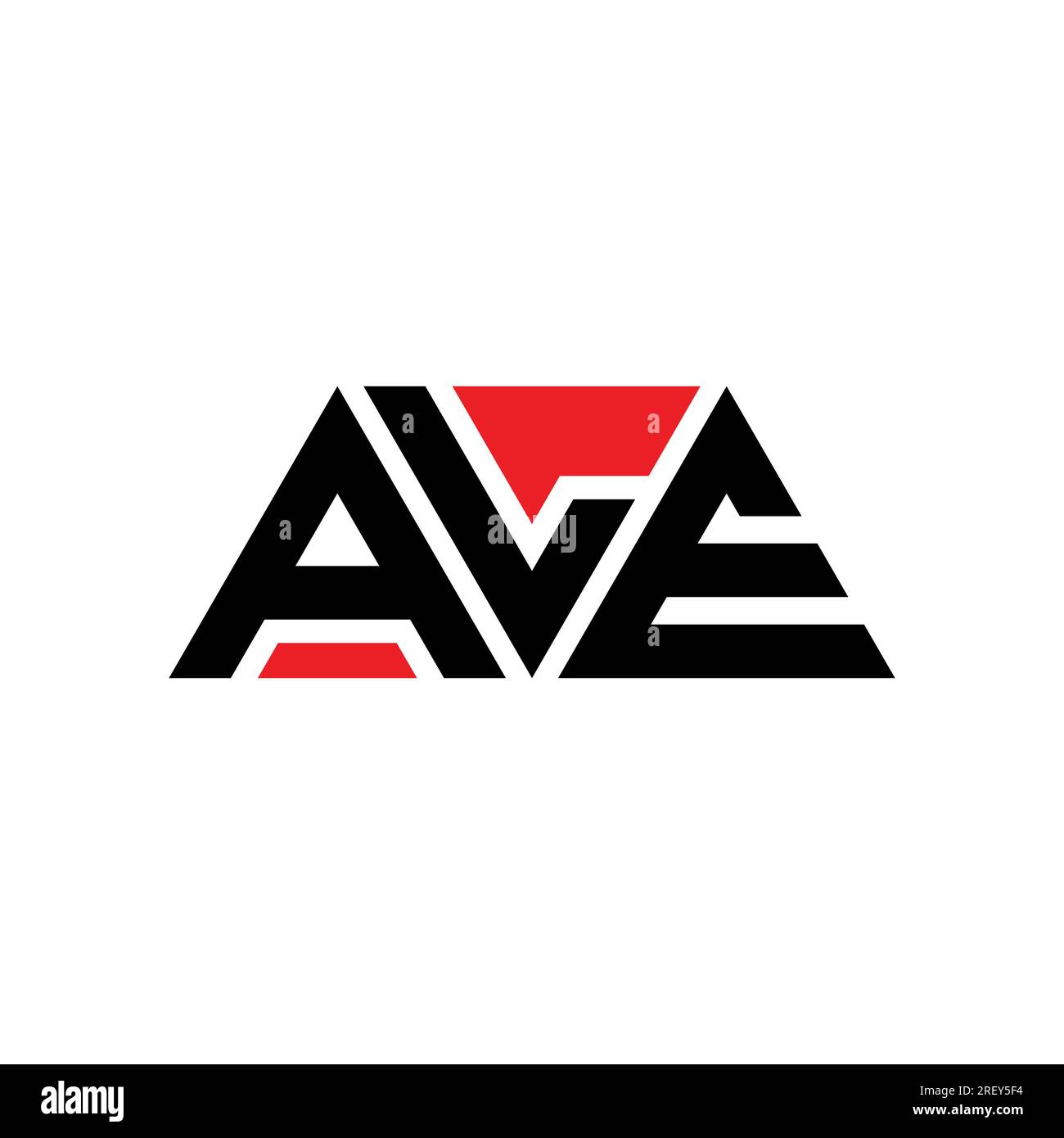 ALE triangle letter logo design with triangle shape. ALE triangle logo ...