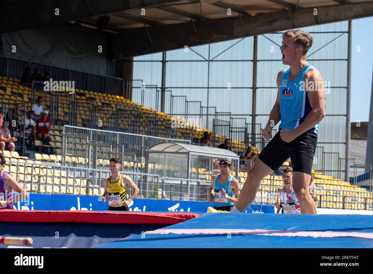 Albi, France. 30th July, 2023. Thibaut COLLET French pole vault ...