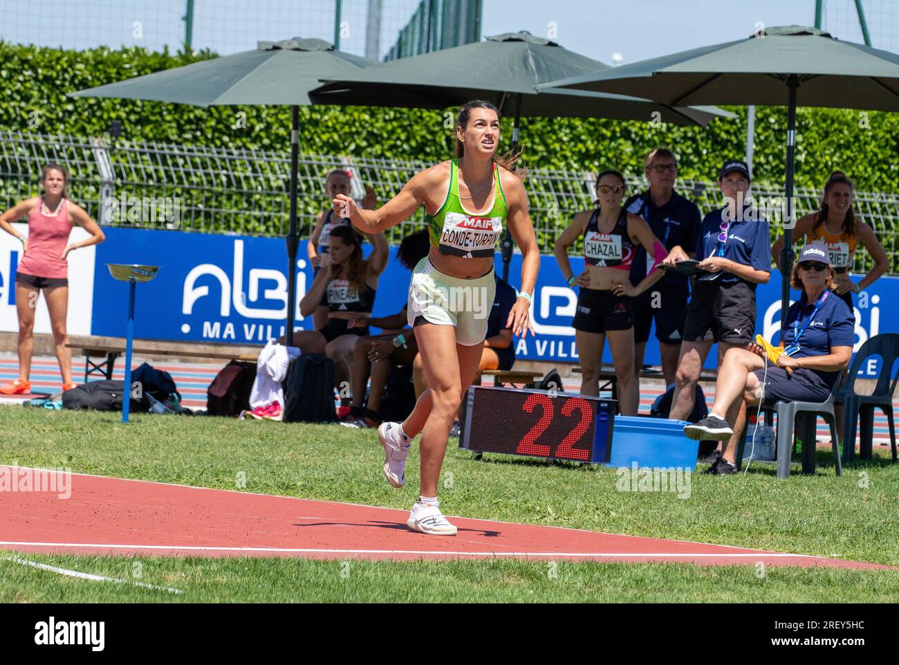Esther CONDE-TURPIN 2023 French champion in the heptathlon during ...
