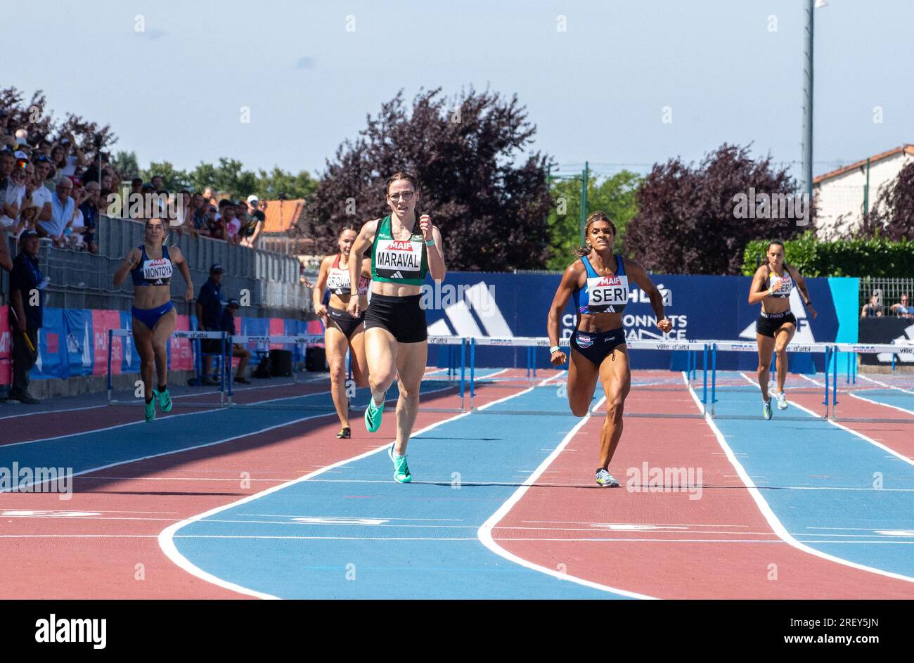 Albi, France. 30th July, 2023. Louise Maraval, French champion in the ...
