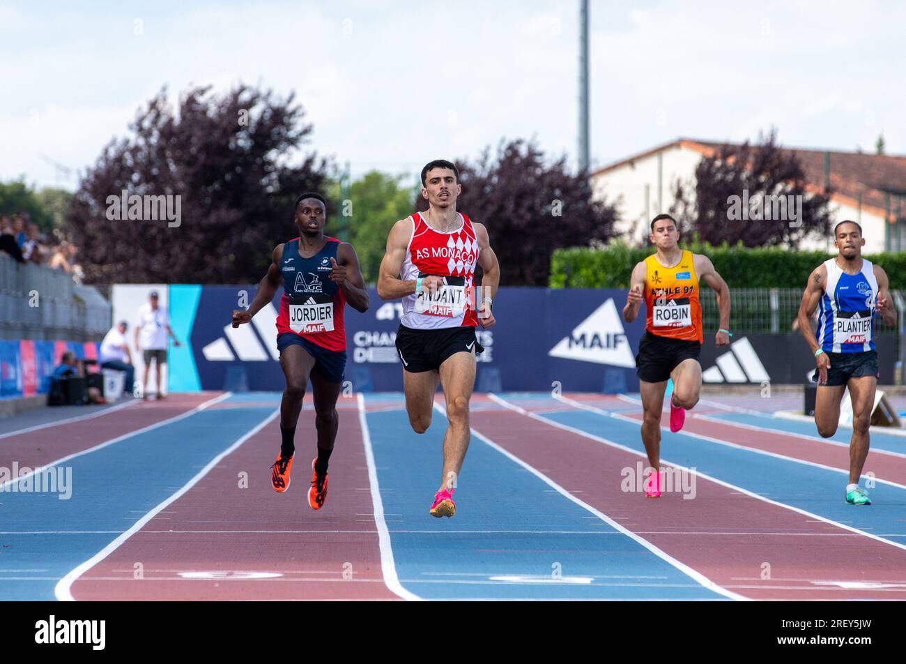 Albi, France. 30th July, 2023. Teo ANDANT French champion 2023 in the ...