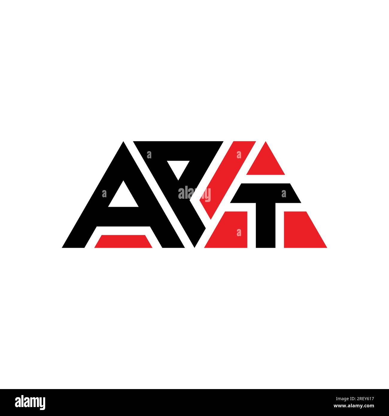 APT triangle letter logo design with triangle shape. APT triangle logo ...