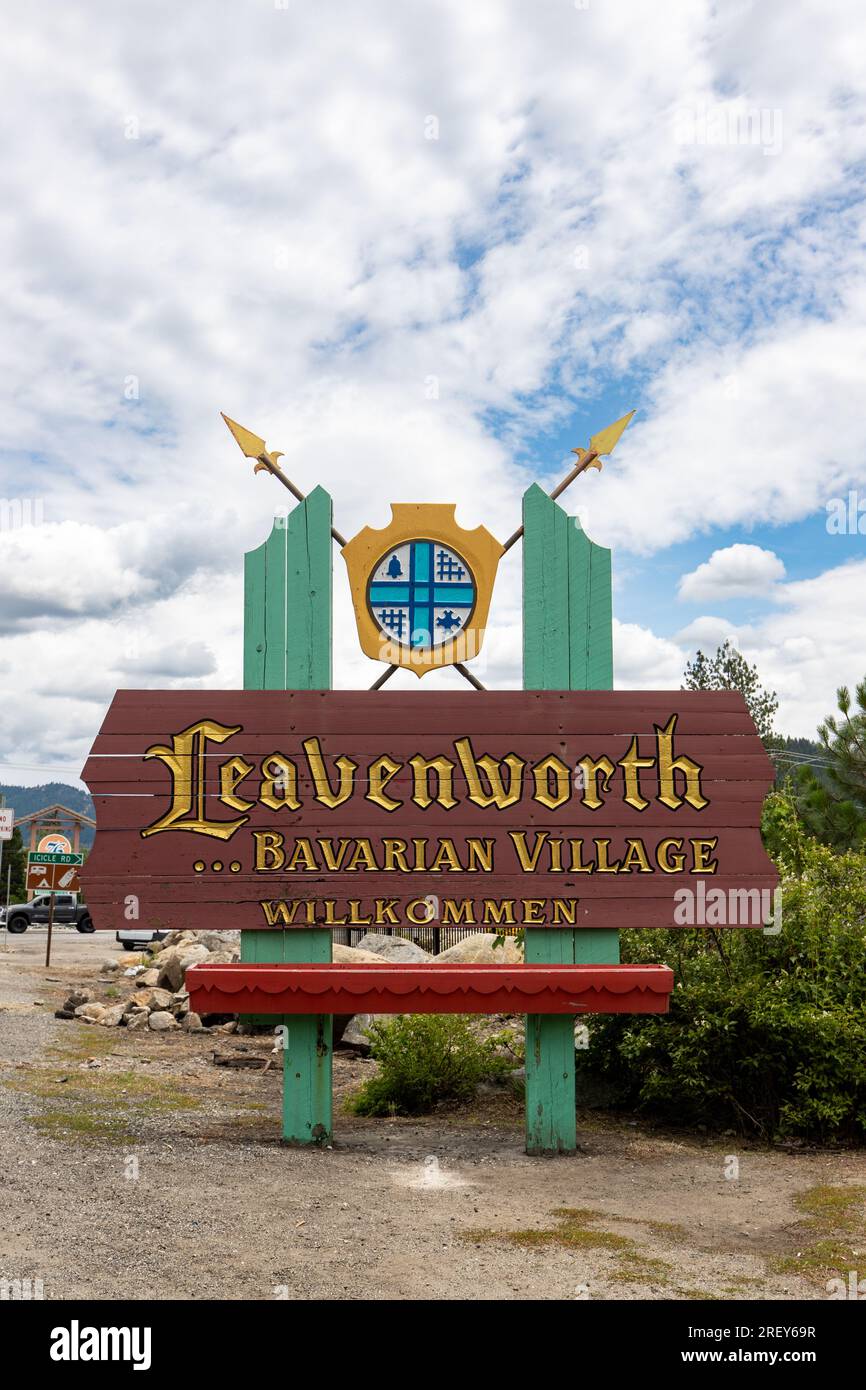 Leavenworth washington welcome hi-res stock photography and images - Alamy