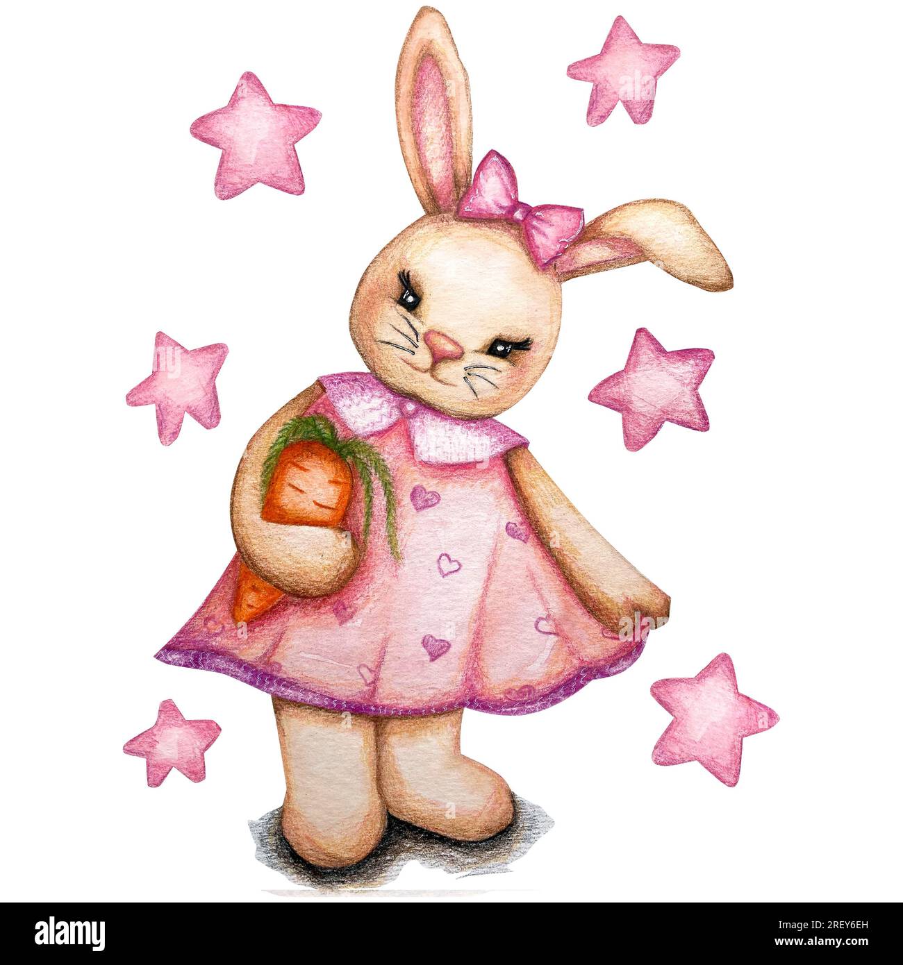 Baby bunny girl cartoon Cut Out Stock Images & Pictures - Alamy