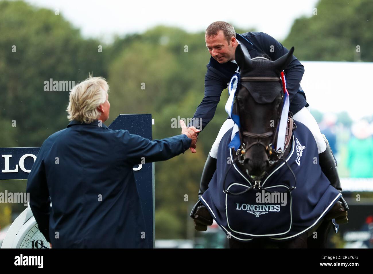 Showjumping the longines king george v gold cup hi-res stock ...