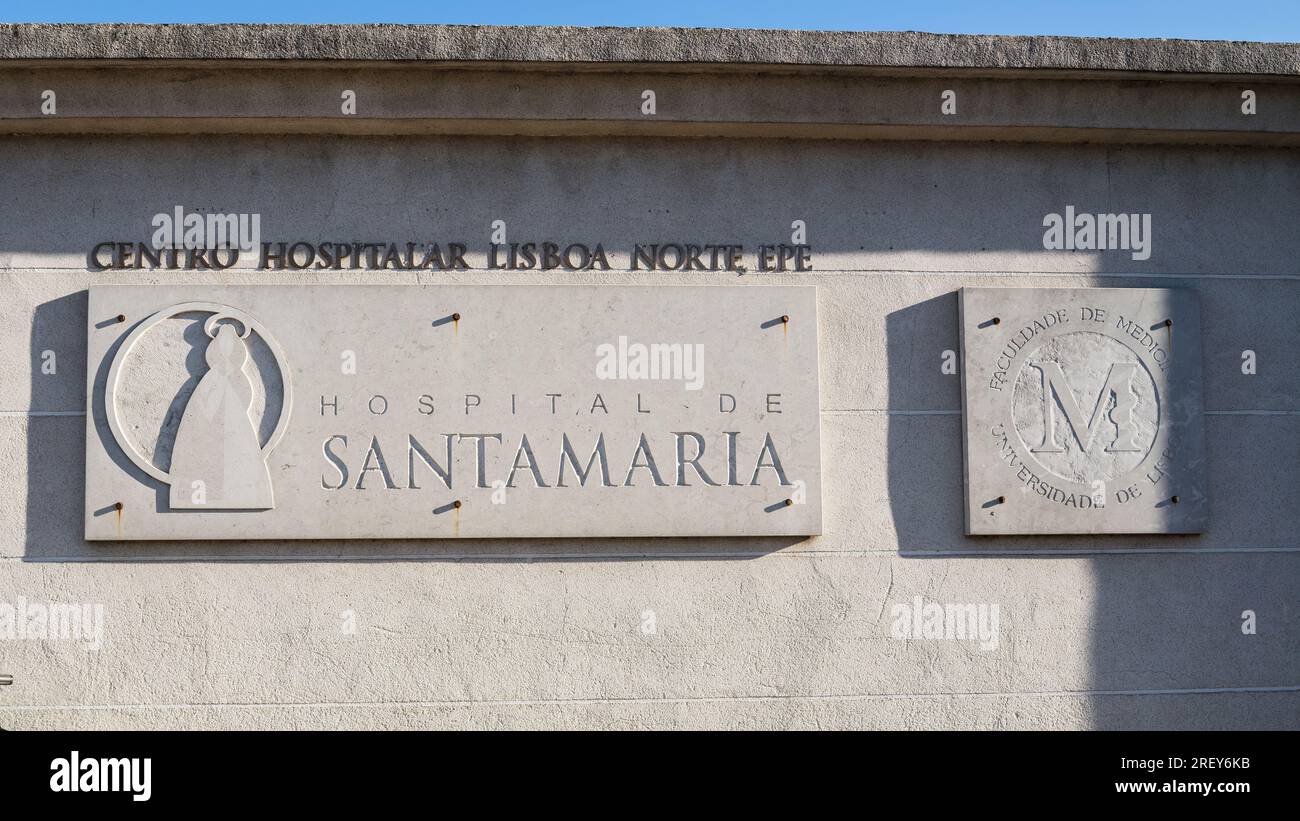 View of Hospital de Santa Maria MHM, a public Central Hospital serving ...