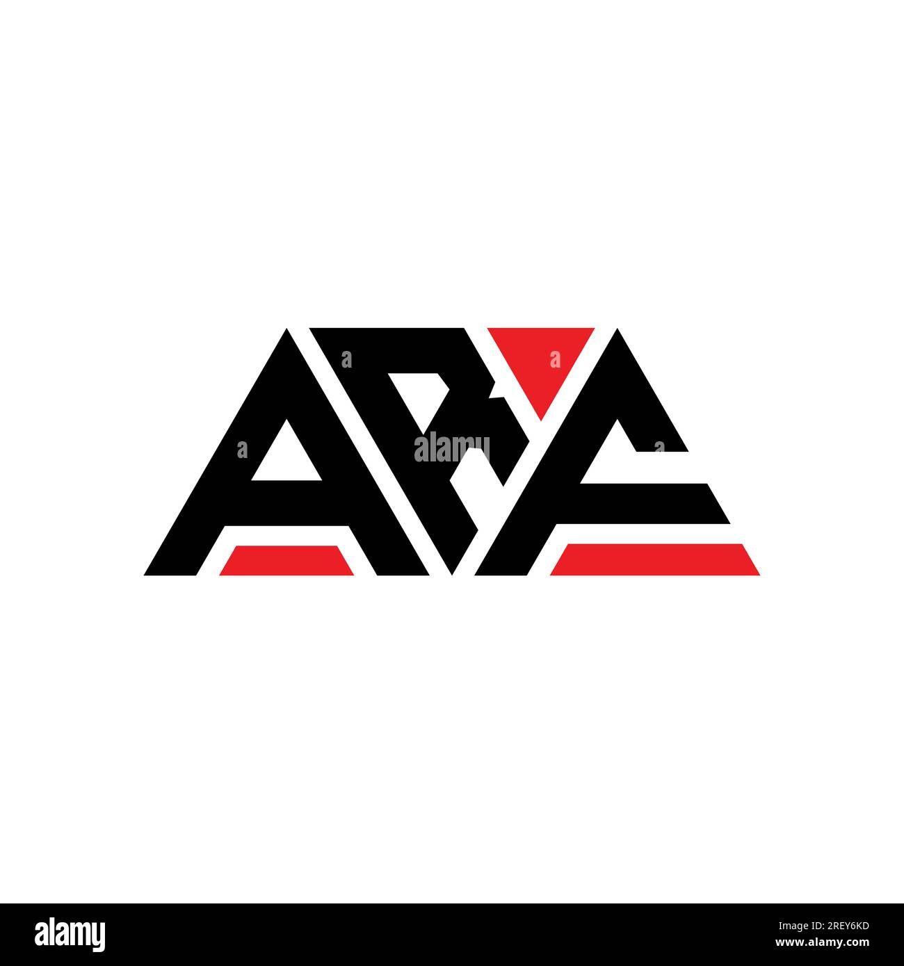 ARF triangle letter logo design with triangle shape. ARF triangle logo ...
