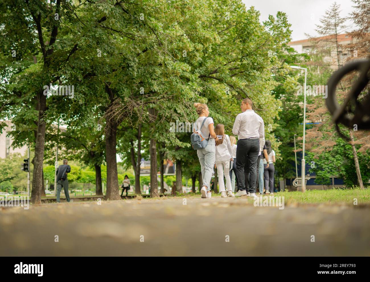 Group of university students getting ready for their class and going to ... Group of university students getting ready for their class and going to ...