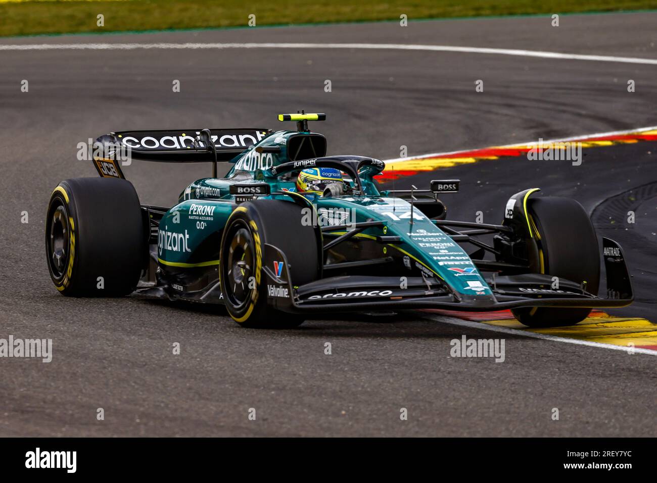 14 ALONSO Fernando (spa), Aston Martin F1 Team AMR23, action during the 2023 Formula 1 MSC ...