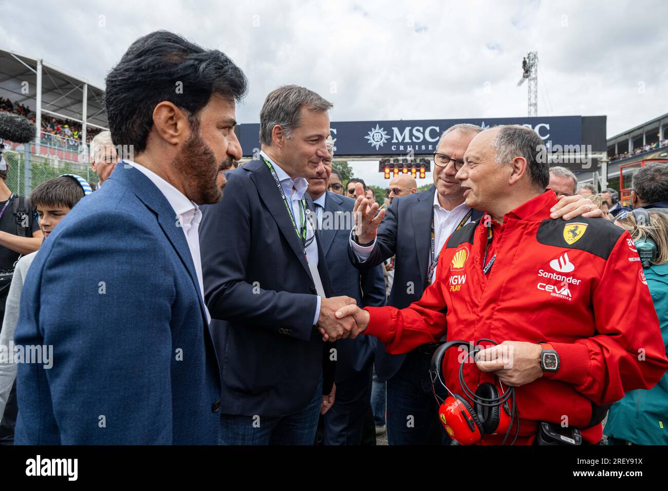 Stavelot, Belgium. 30th July, 2023. FIA Chairman Mohammed Ben Sulayem ...