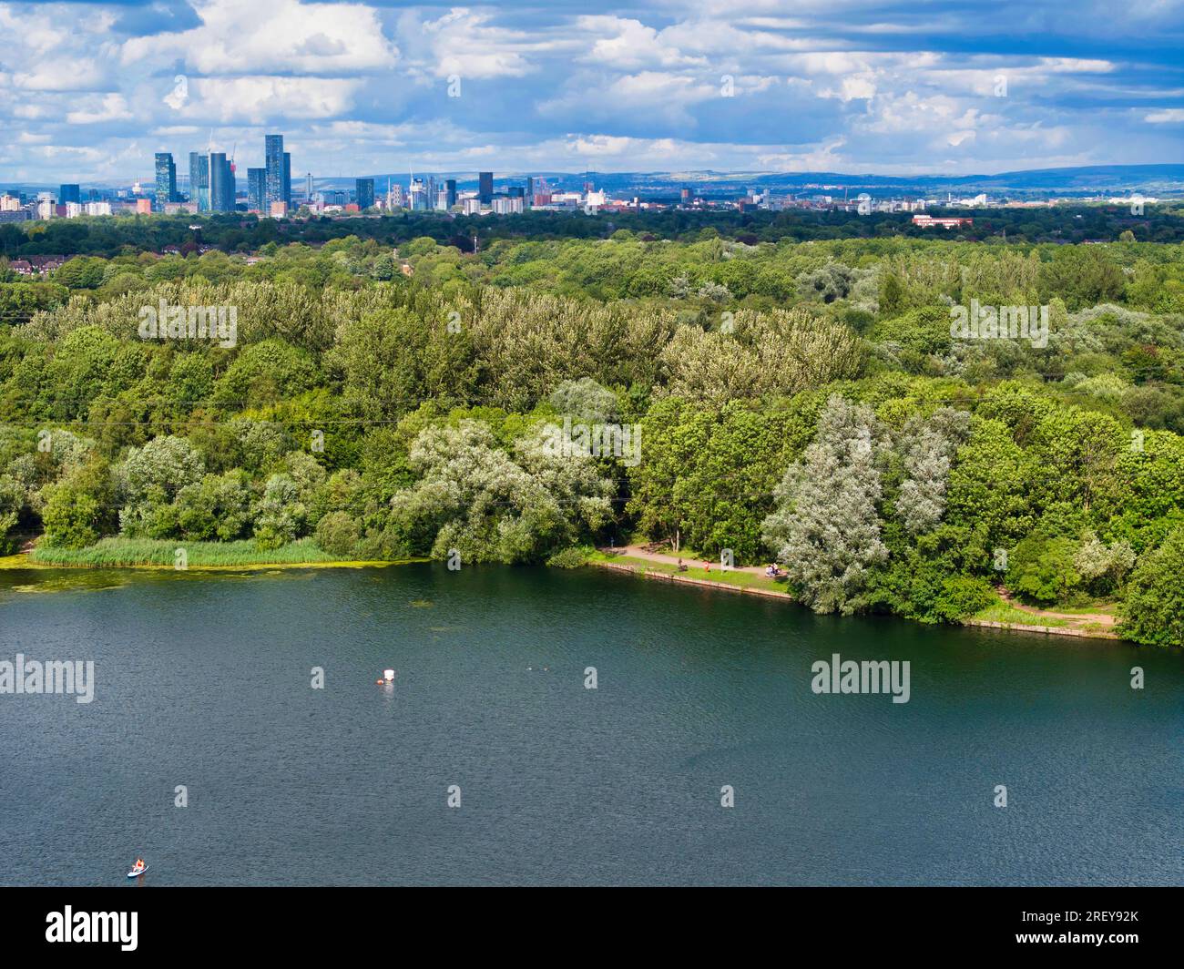 Manchester Skyline as seen from the distance Stock Photo - Alamy