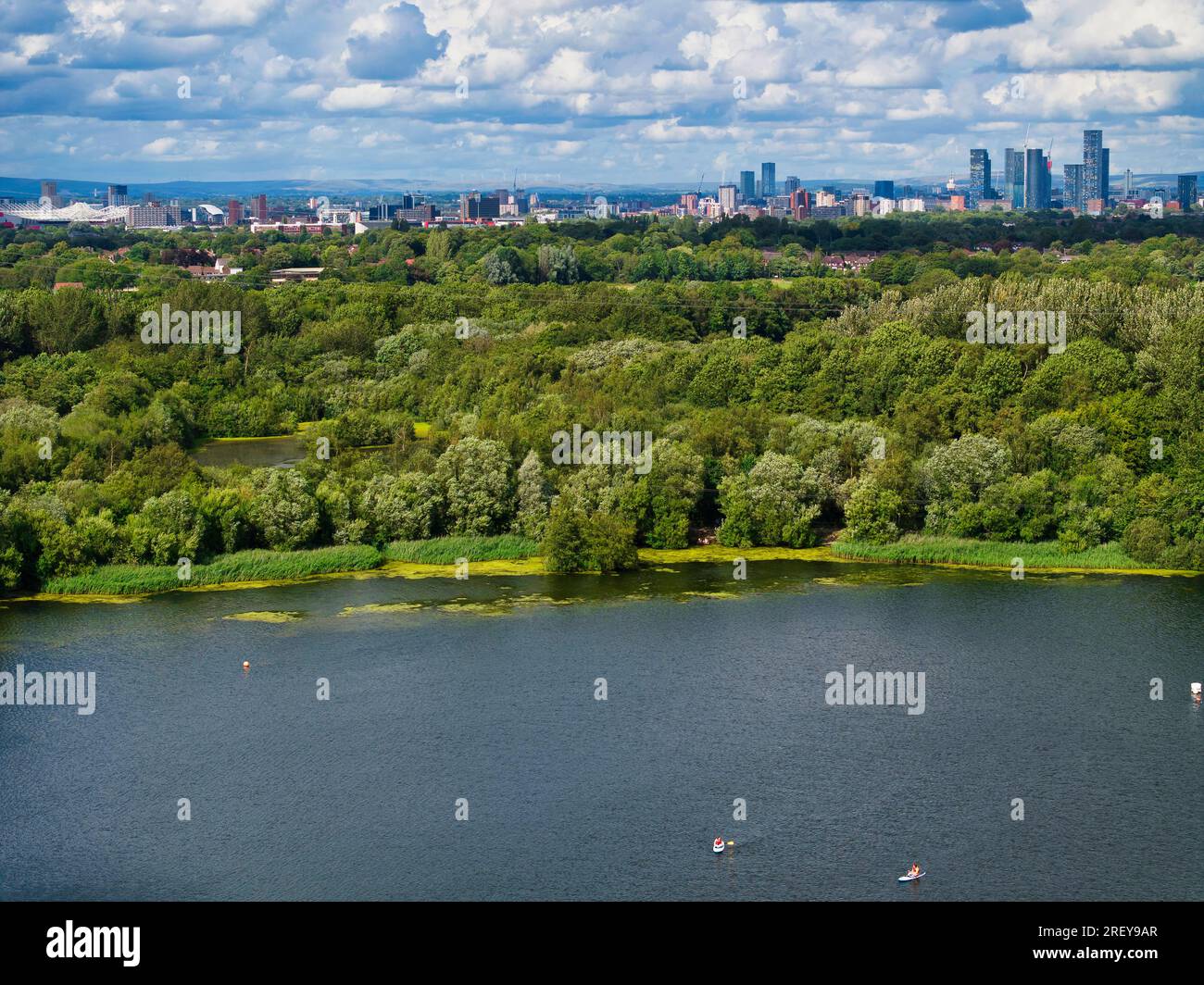 Manchester Skyline as seen from the distance Stock Photo - Alamy