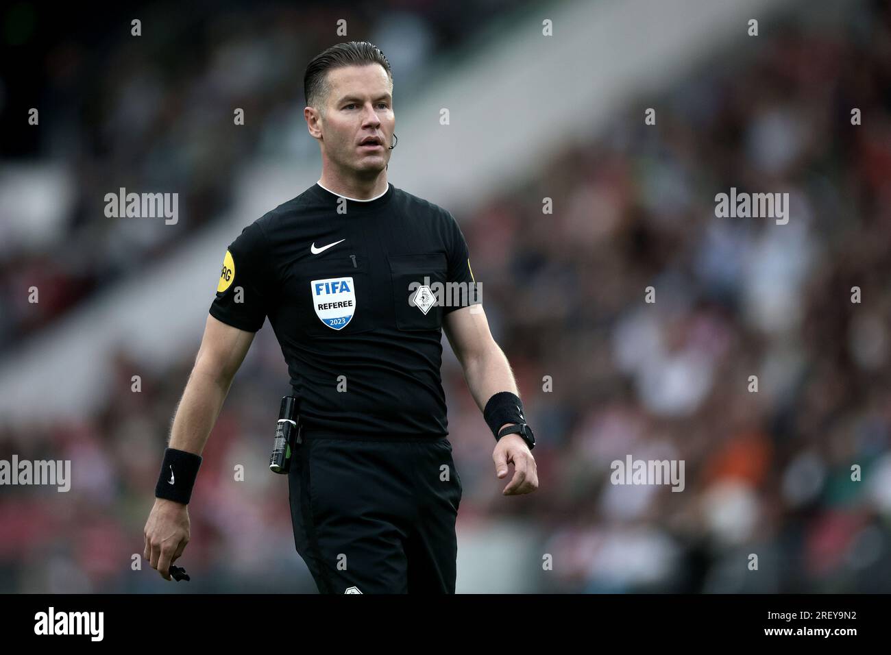 EINDHOVEN - Referee Danny Makkelie during the friendly match between ...