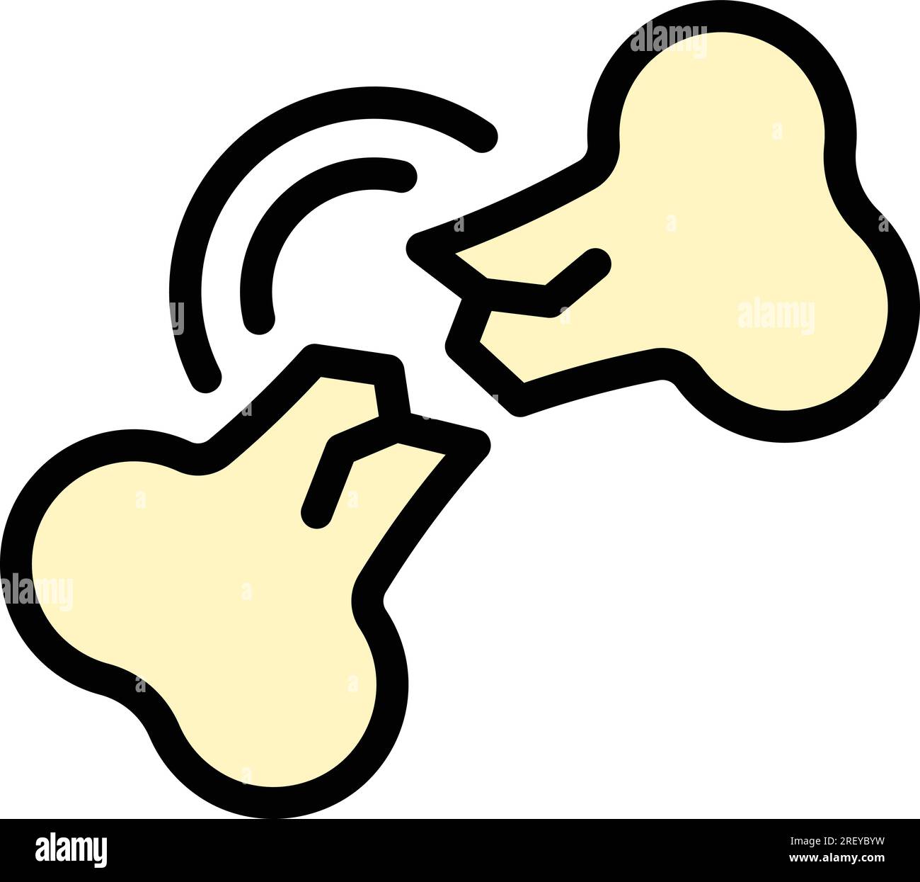 Broken bone icon outline vector. Xray machine. Medical health color flat Stock Vector Image ...