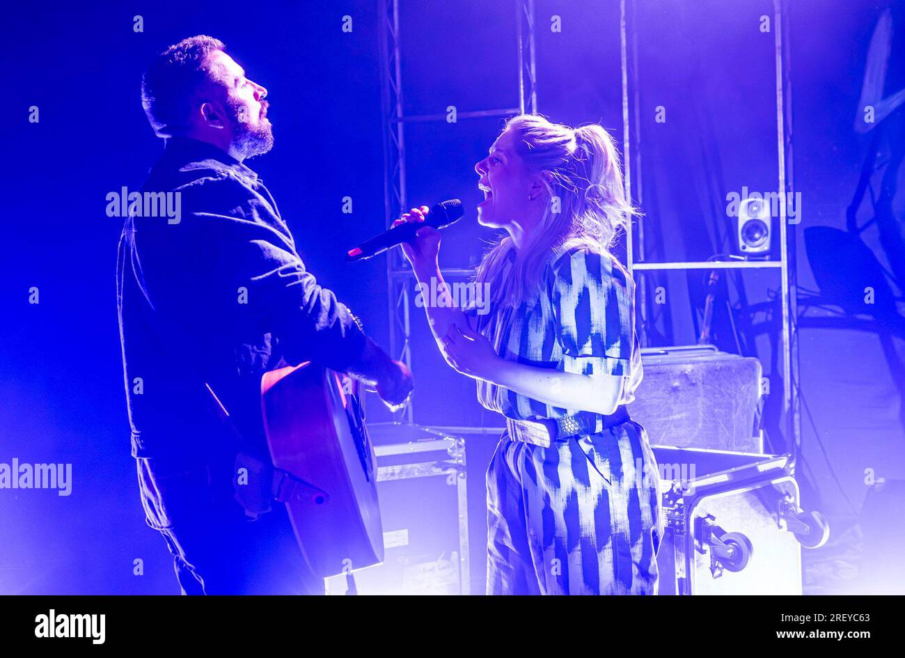 Edinburgh, United Kingdom. 30 July, 2023 Pictured: L to R John McLarnon ...