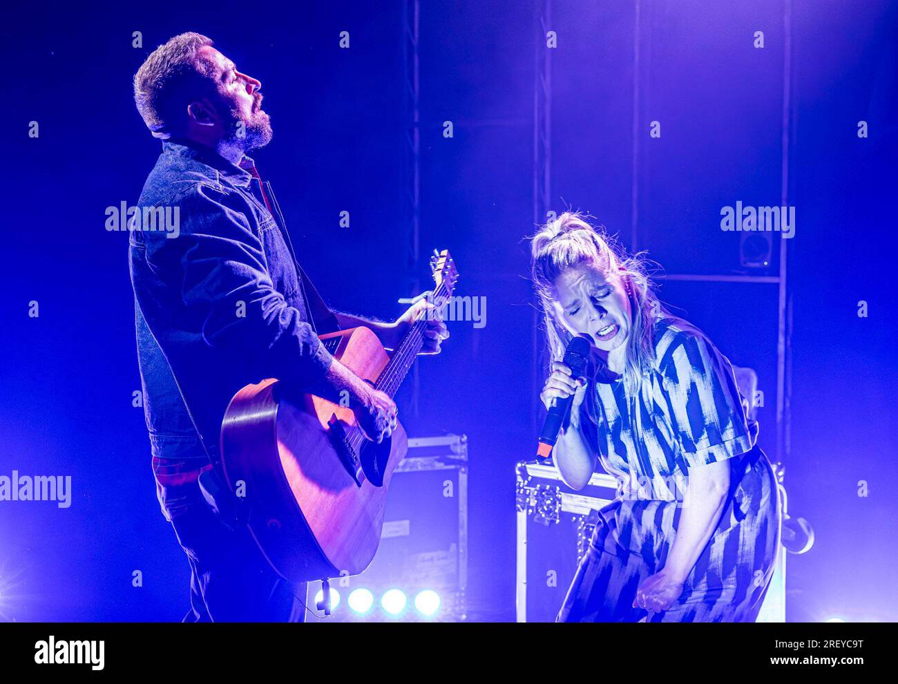 Edinburgh, United Kingdom. 30 July, 2023 Pictured: L to R John McLarnon ...