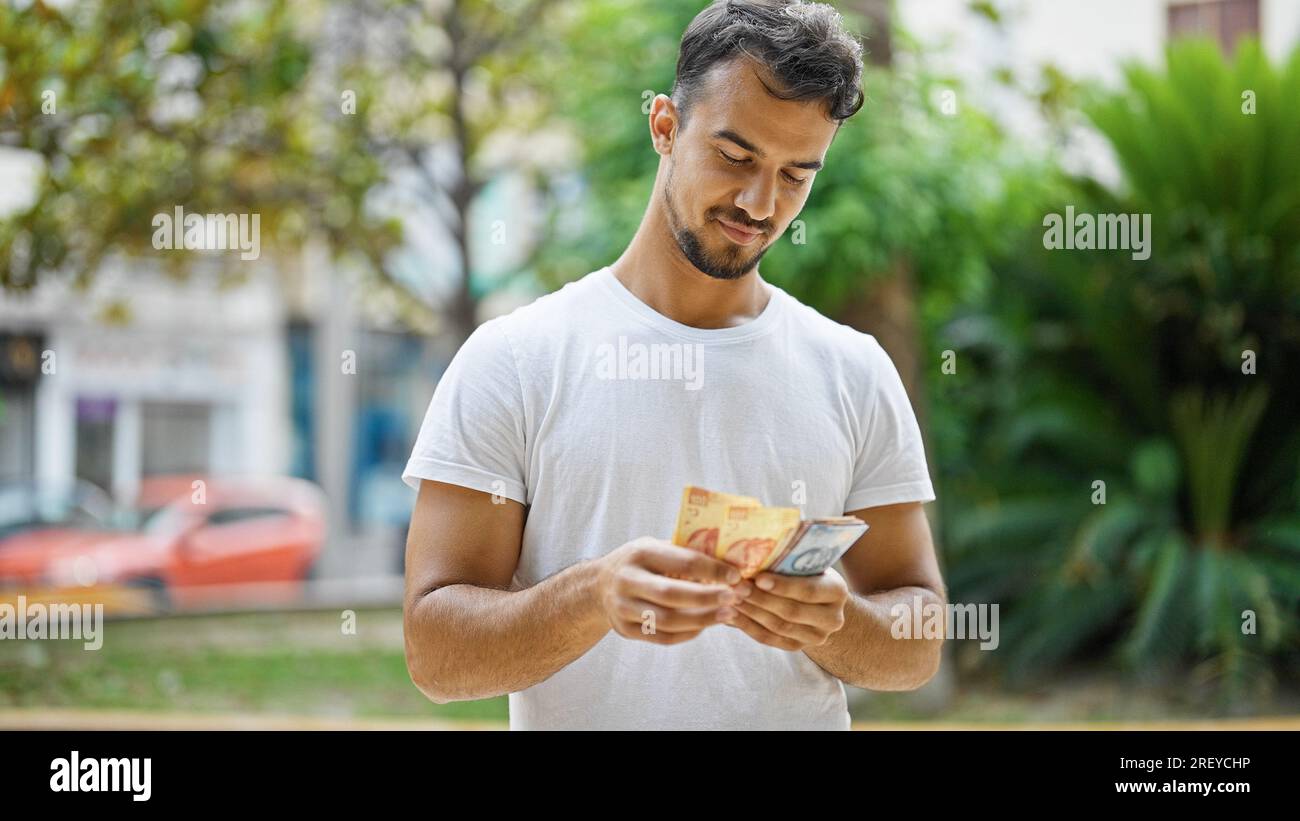 Hispanic man counting mexican hi-res stock photography and images - Alamy