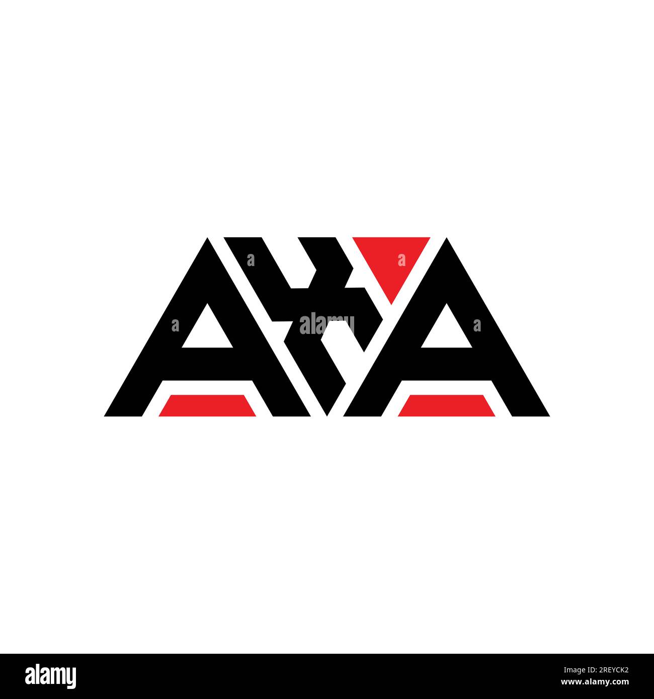AXA triangle letter logo design with triangle shape. AXA triangle logo ...