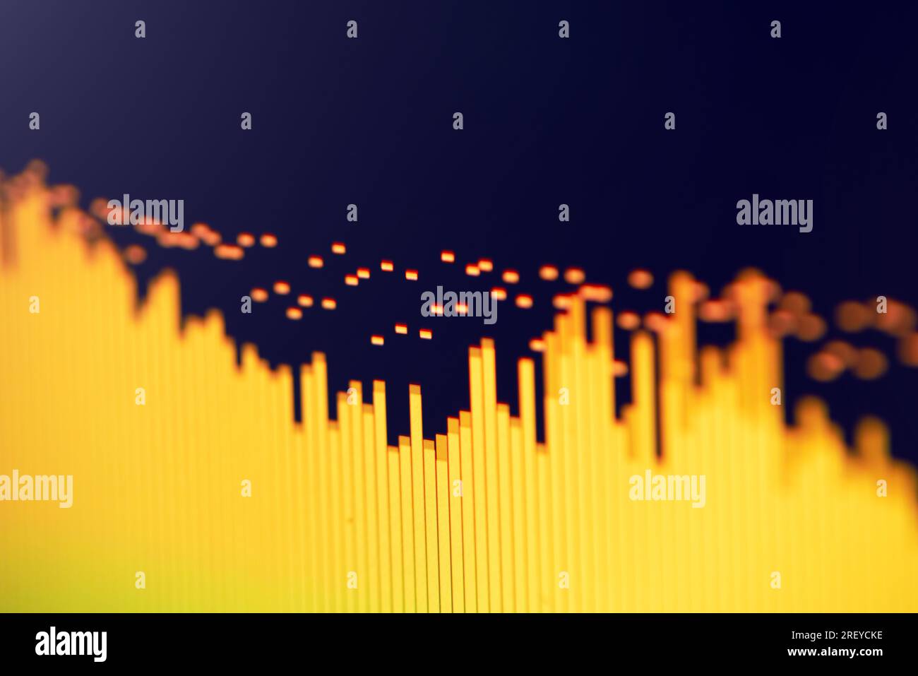 Seismogram. Waveform. Oscilloscope. Musical equalizer. Sound wave Stock ...