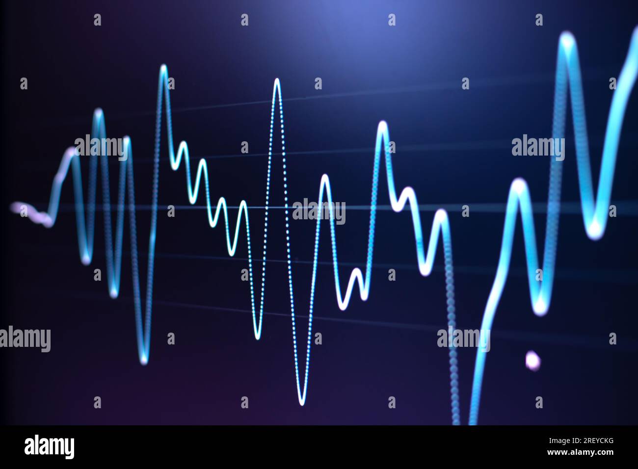 Seismogram. Waveform. Oscilloscope. Musical equalizer. Sound wave Stock ...