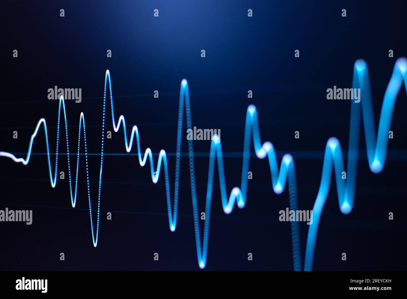 Seismogram. Waveform. Oscilloscope. Musical equalizer. Sound wave Stock ...