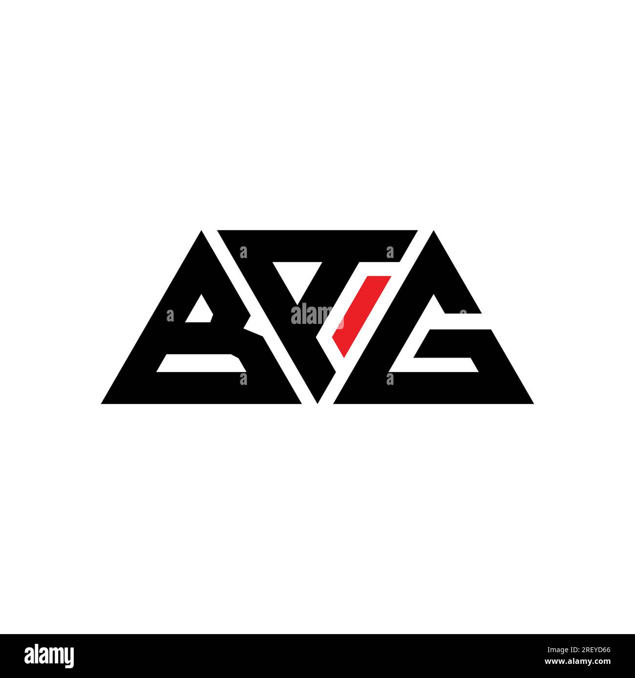 BAG triangle letter logo design with triangle shape. BAG triangle logo ...