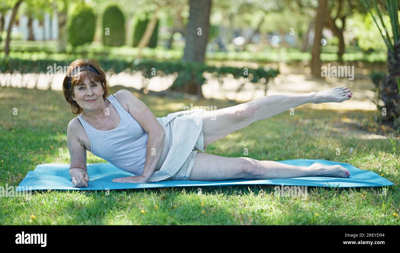 Garden elderly person legs hi-res stock photography and images - Alamy