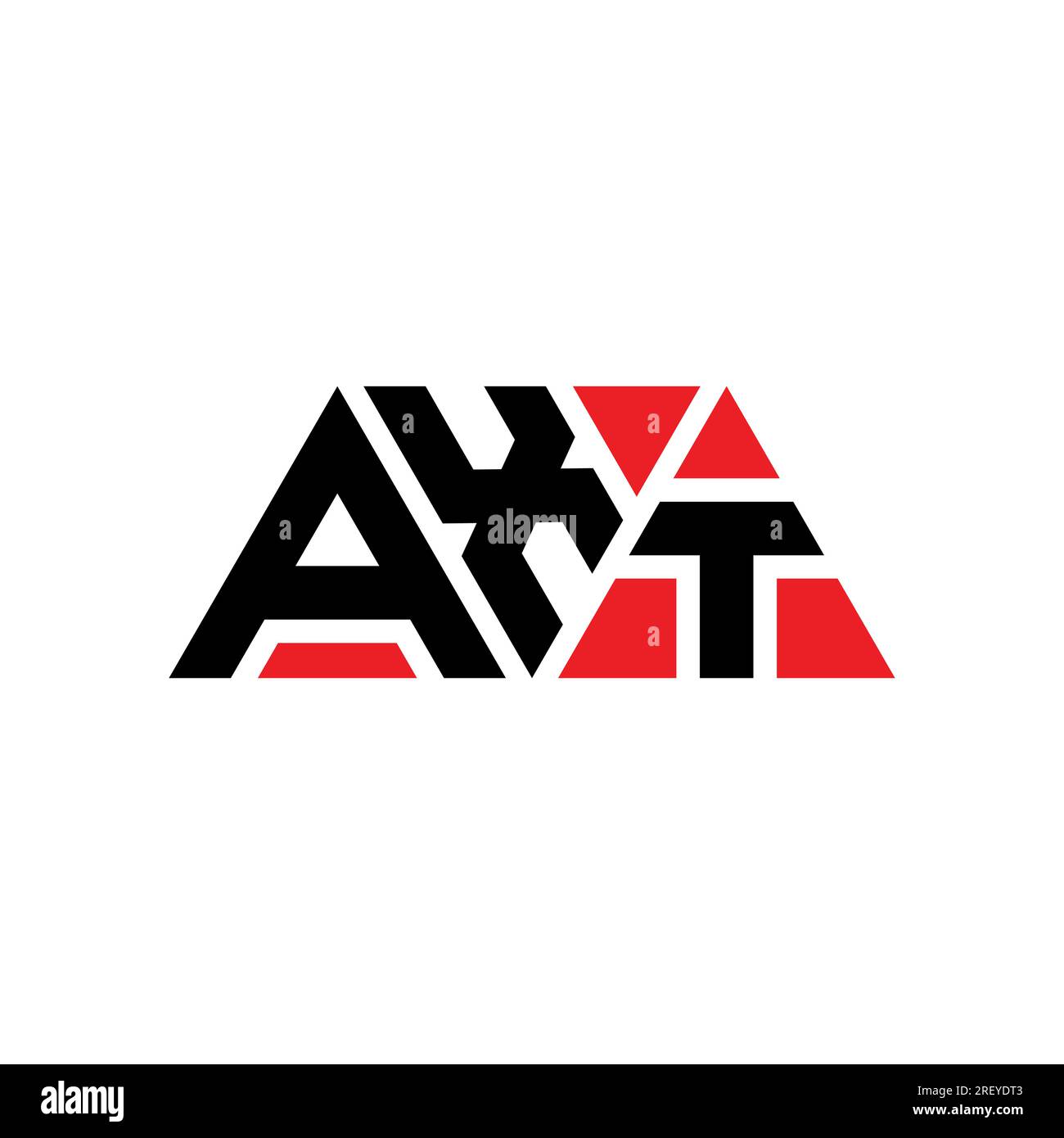 AXT triangle letter logo design with triangle shape. AXT triangle logo ...