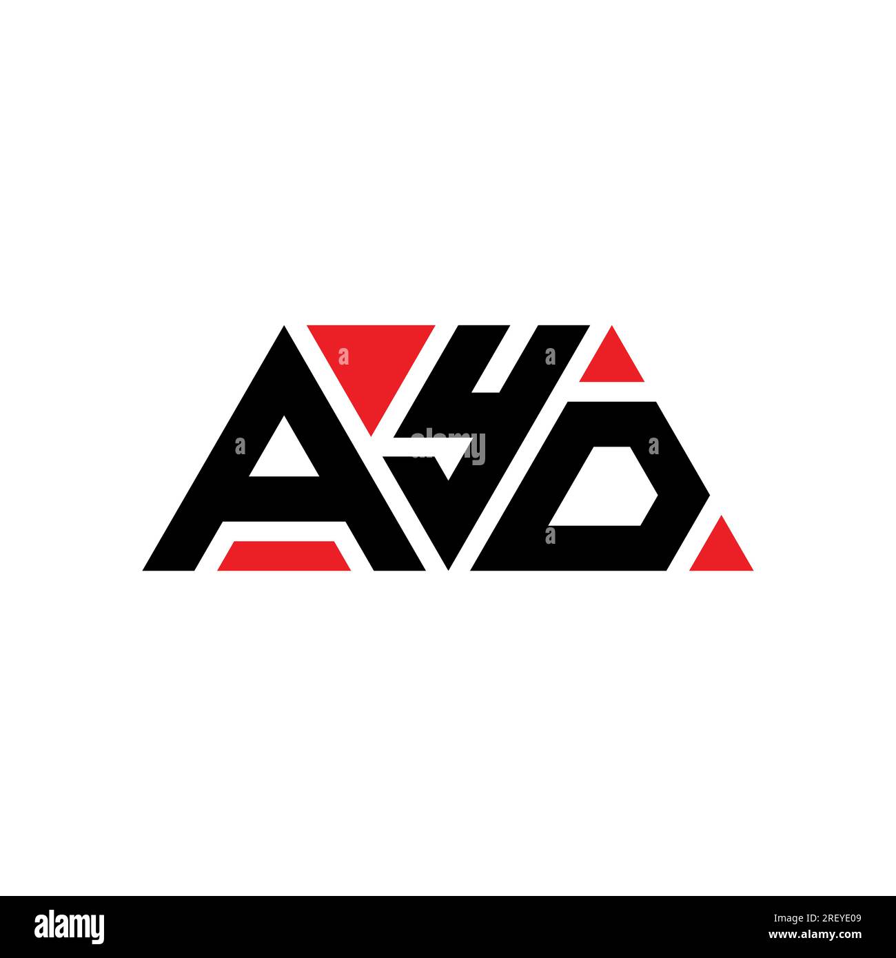 AYD triangle letter logo design with triangle shape. AYD triangle logo ...