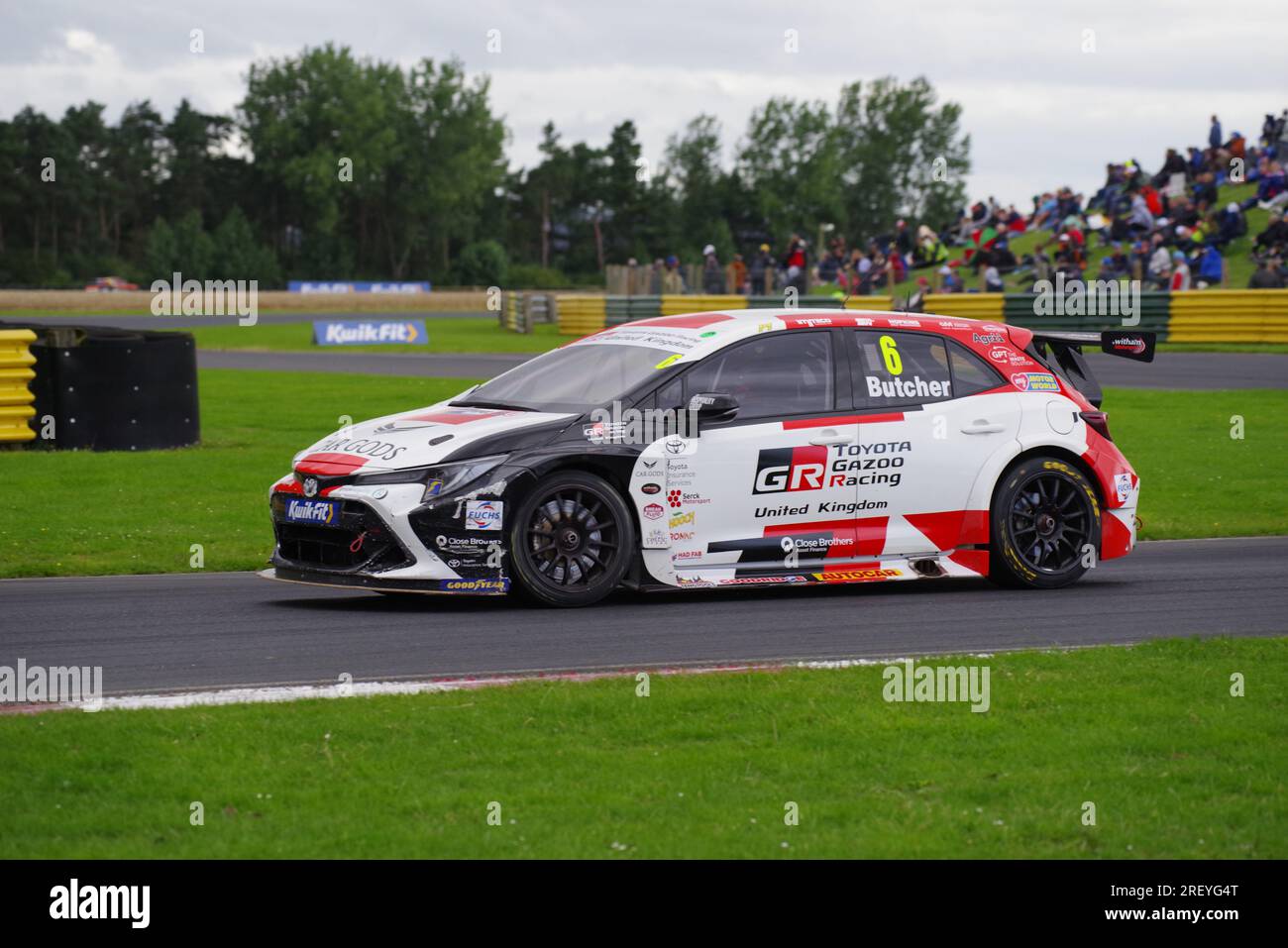 Dalton on Tees, 30 July 2023. Rory Butcher driving a Toyota Corolla GR ...