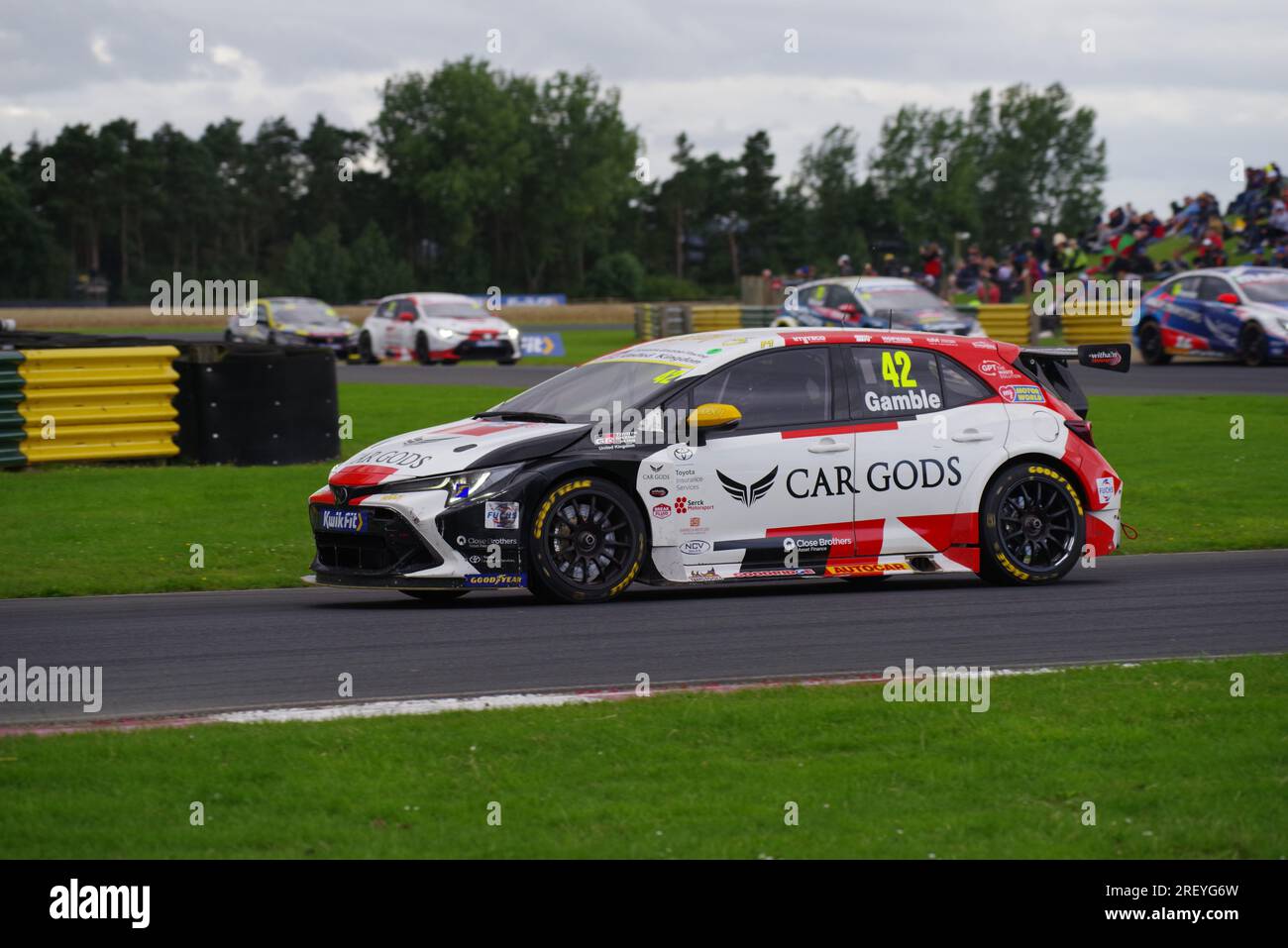 Dalton on Tees, 30 July 2023. George Gamble driving a Toyota Corolla GR ...