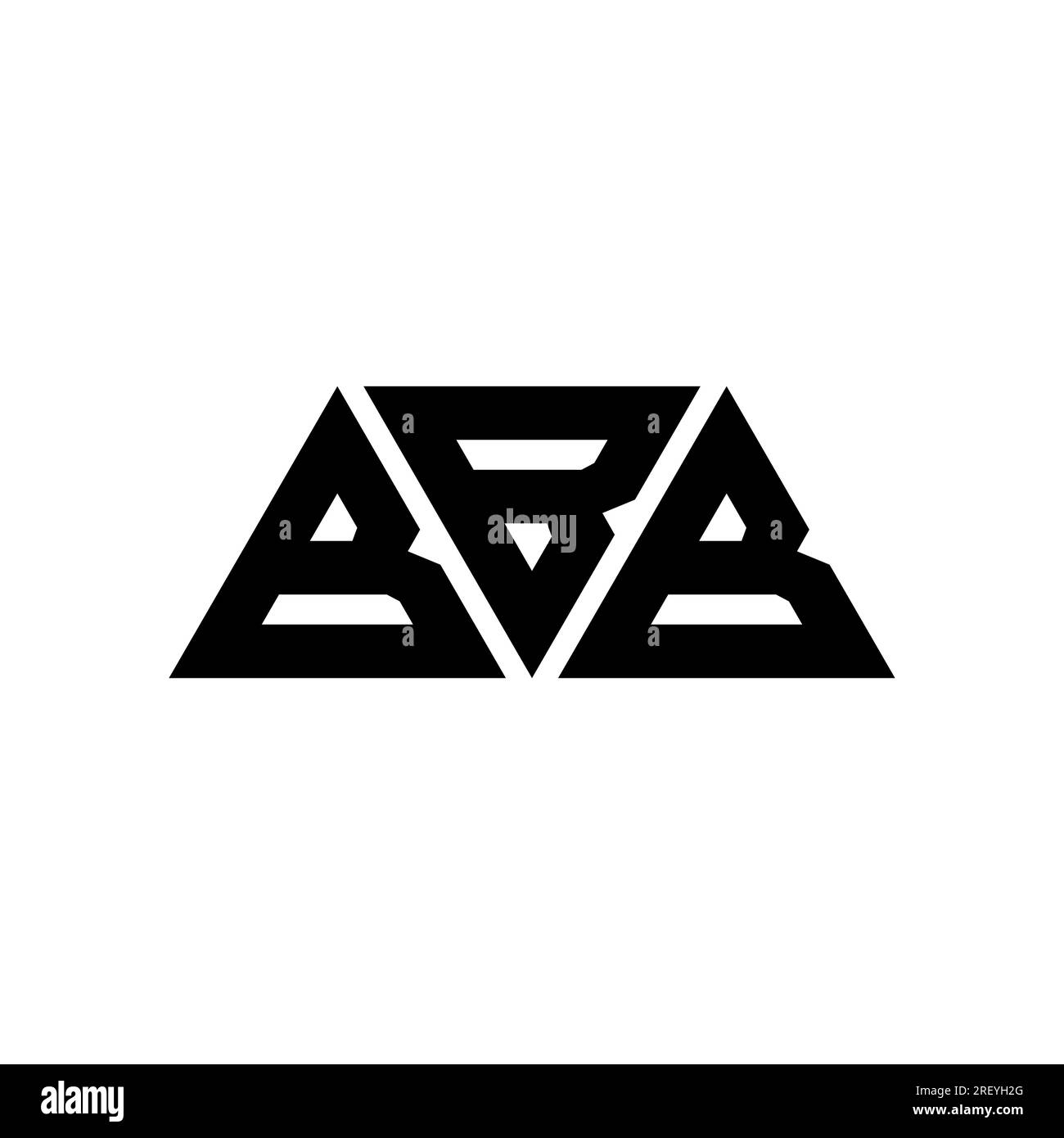 BBB triangle letter logo design with triangle shape. BBB triangle logo ...
