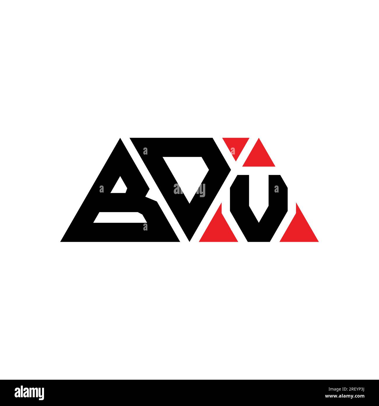 BDV triangle letter logo design with triangle shape. BDV triangle logo ...