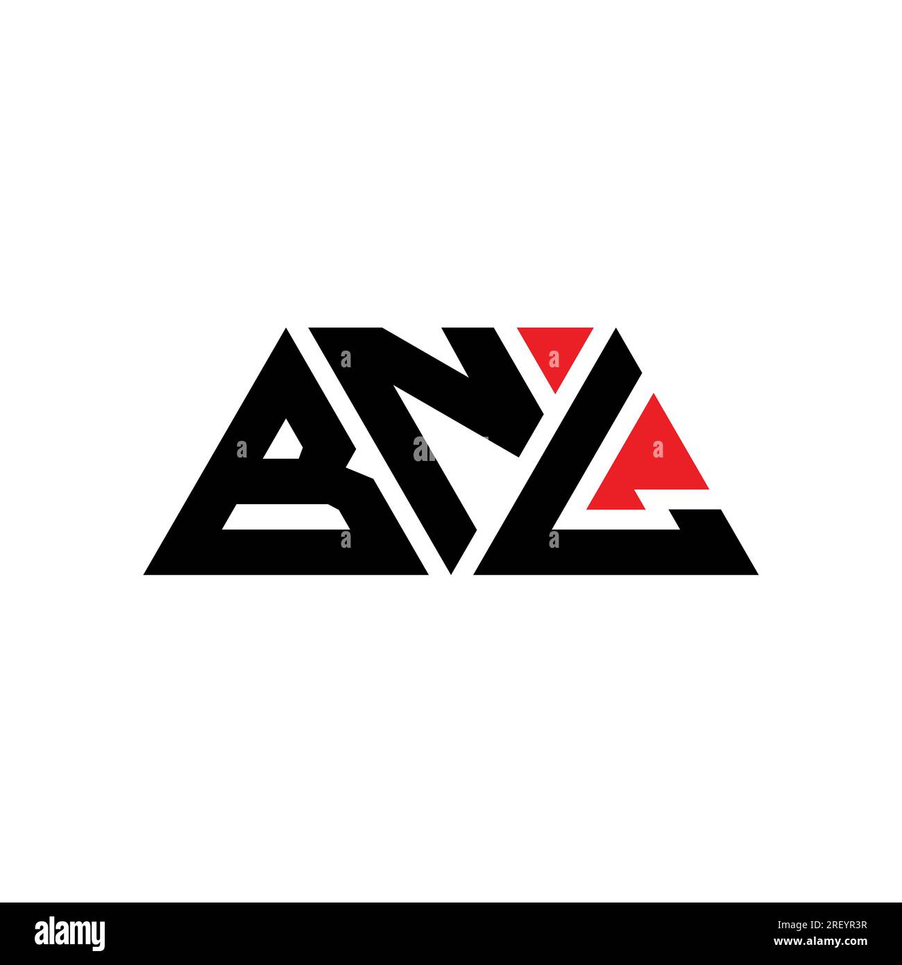 BNL triangle letter logo design with triangle shape. BNL triangle logo ...