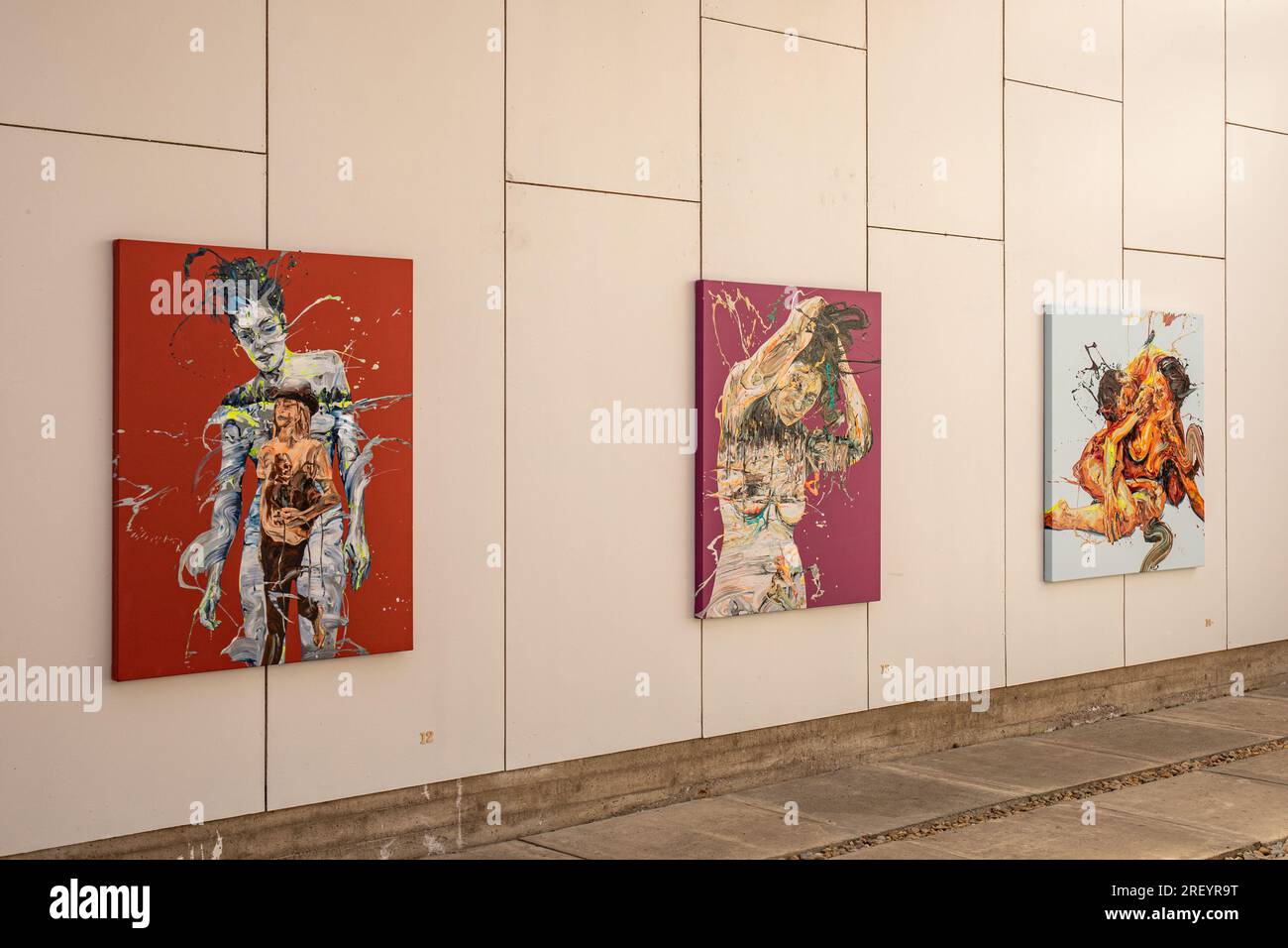 Paintings by artist Sirpa Särkijärvi at Art Center Purnu's BALANCE ...