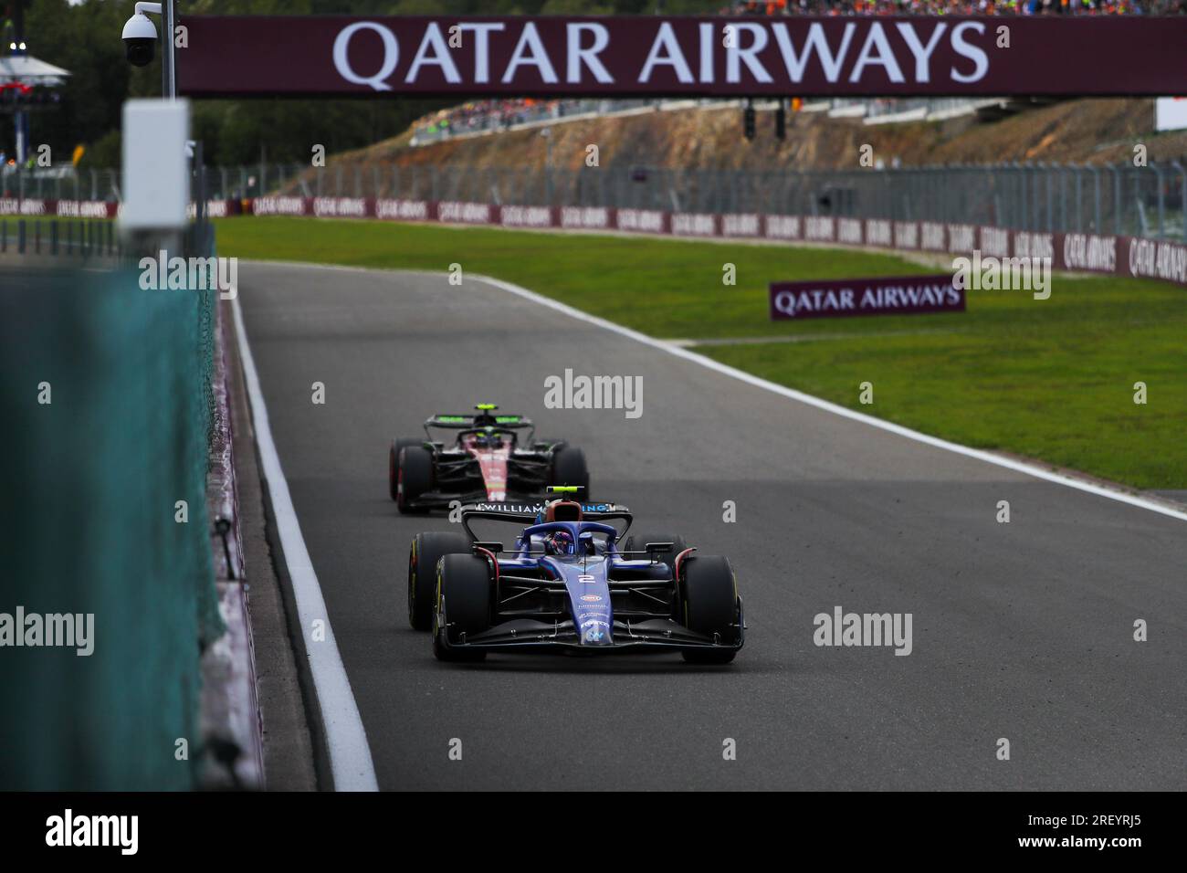 Logan Sargeant (USA) Williams Racing during the Race on Sunday Jul 30th ...