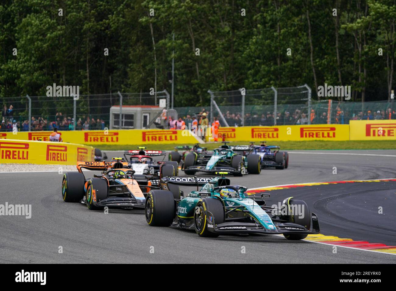 Fernando Alonso (SPA) Aston Martin F1 Team AMR23 during the Race on ...
