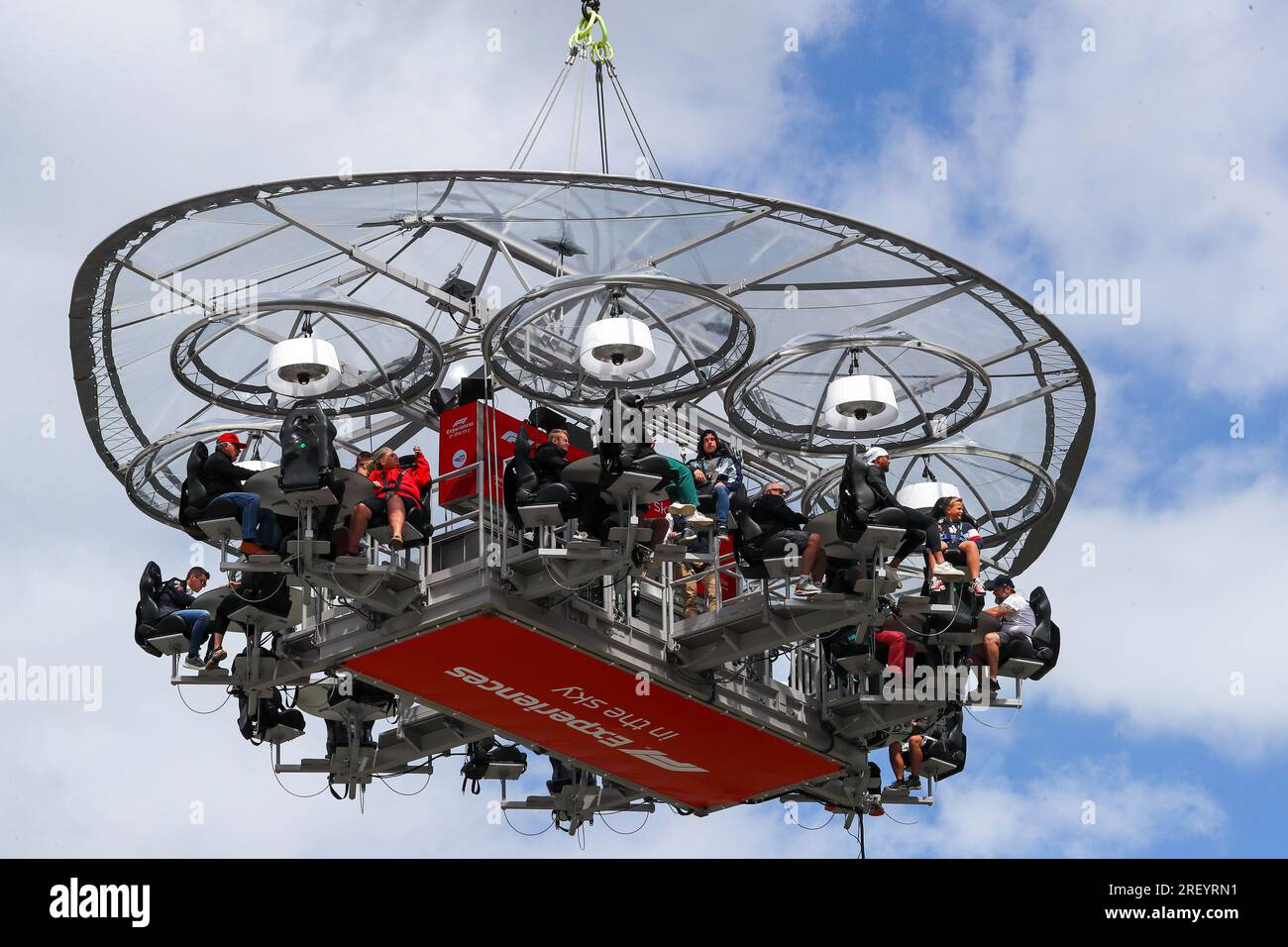 F1 Experience "flying" restaurant during the Race on Sunday Jul 30th ...
