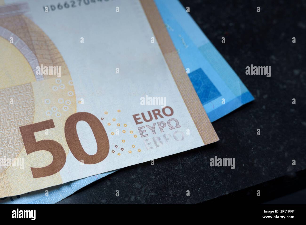 Corner 50 euro banknote hi-res stock photography and images - Alamy