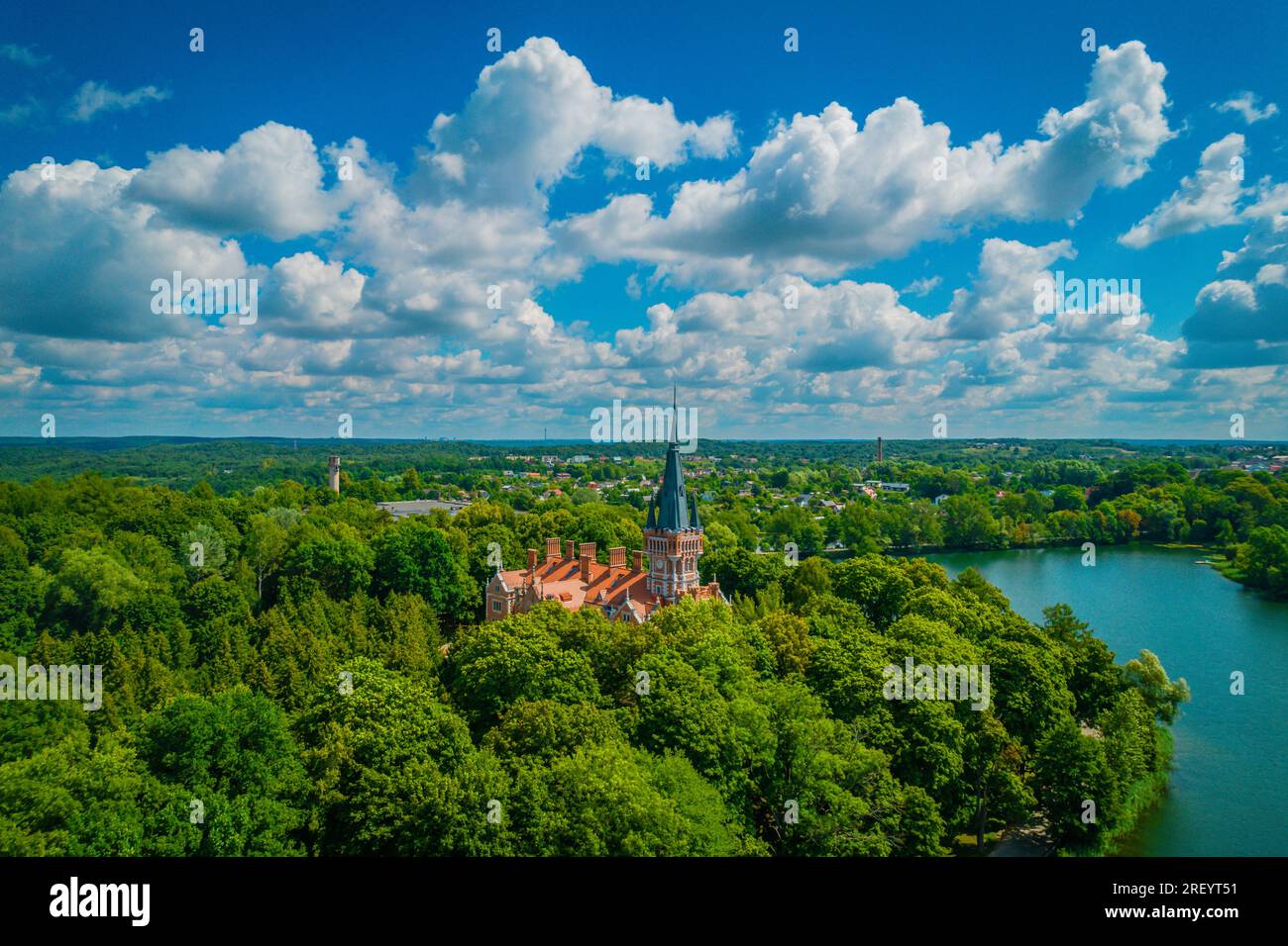 Lentvaris castle hi-res stock photography and images - Alamy