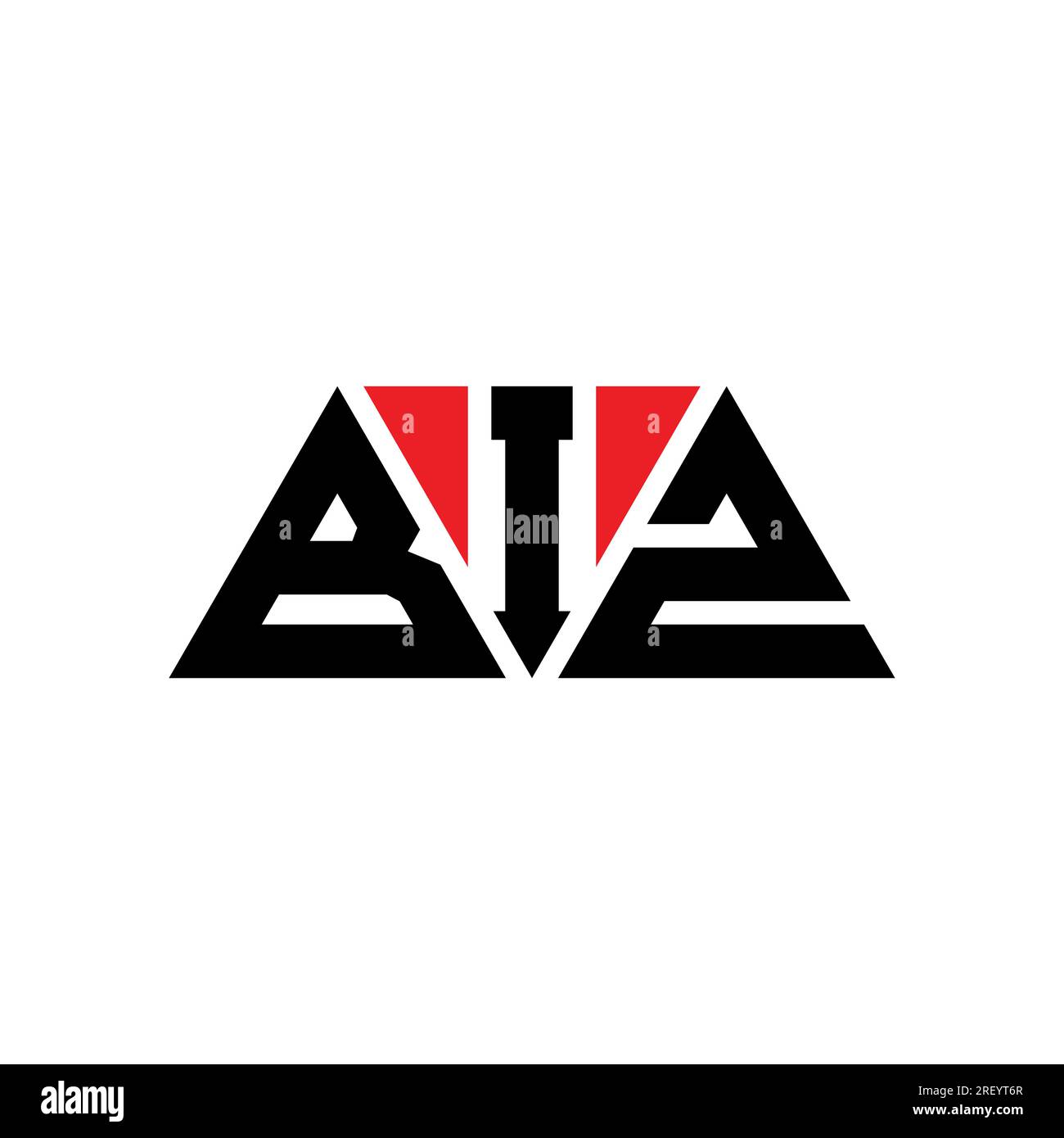 BIZ triangle letter logo design with triangle shape. BIZ triangle logo ...