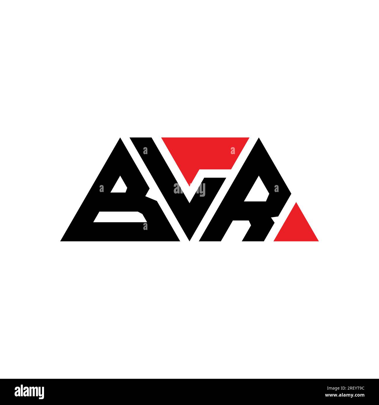 BLR triangle letter logo design with triangle shape. BLR triangle logo ...
