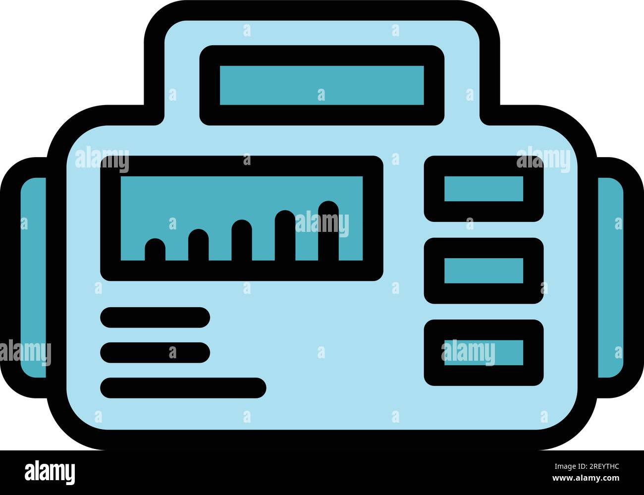 Medical oxygen concentrator icon outline vector. Home equipment ...