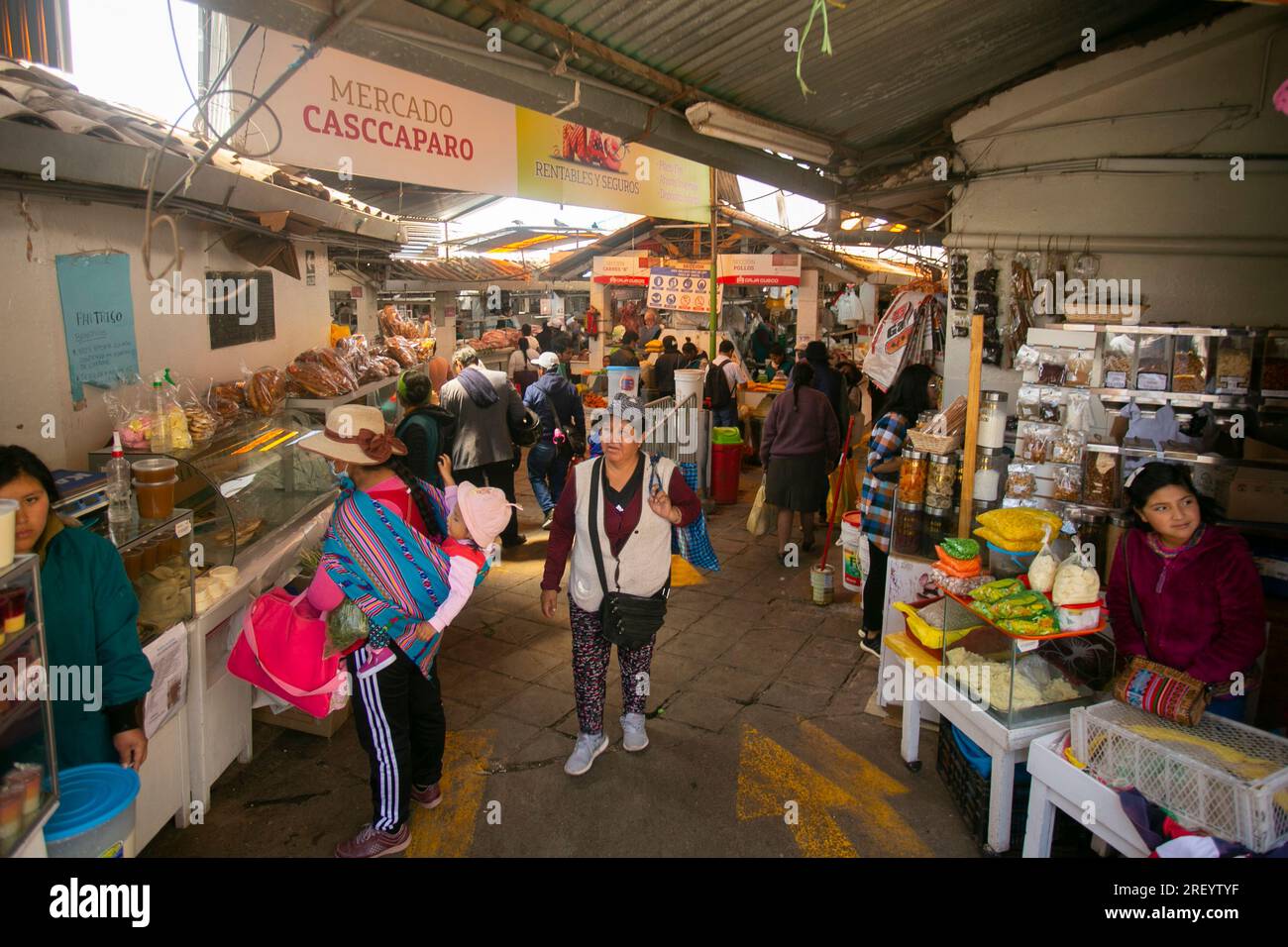Cusco, Peru; 1st January 2023: Commercial activity with local vendors ...