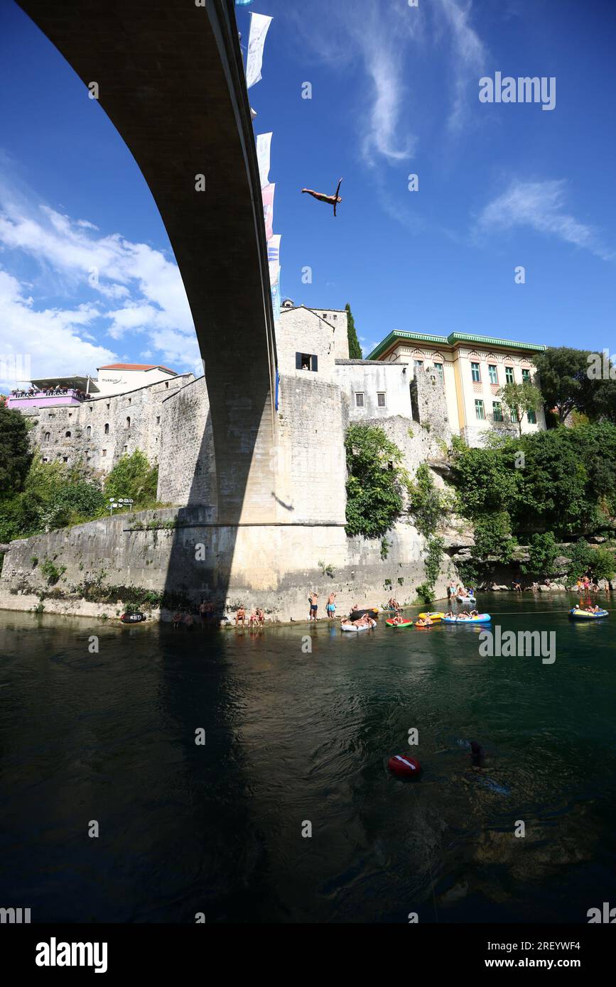 Mostar bridge jumping festival hi-res stock photography and images - Alamy