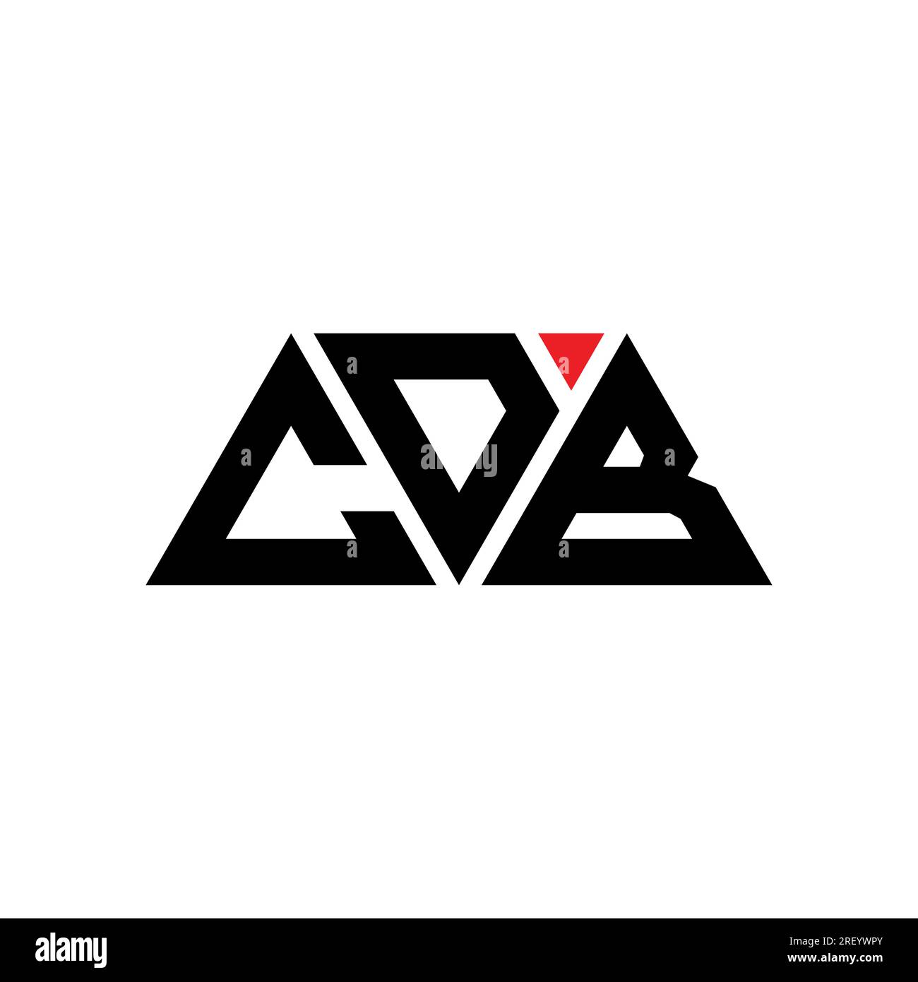 CDB triangle letter logo design with triangle shape. CDB triangle logo ...